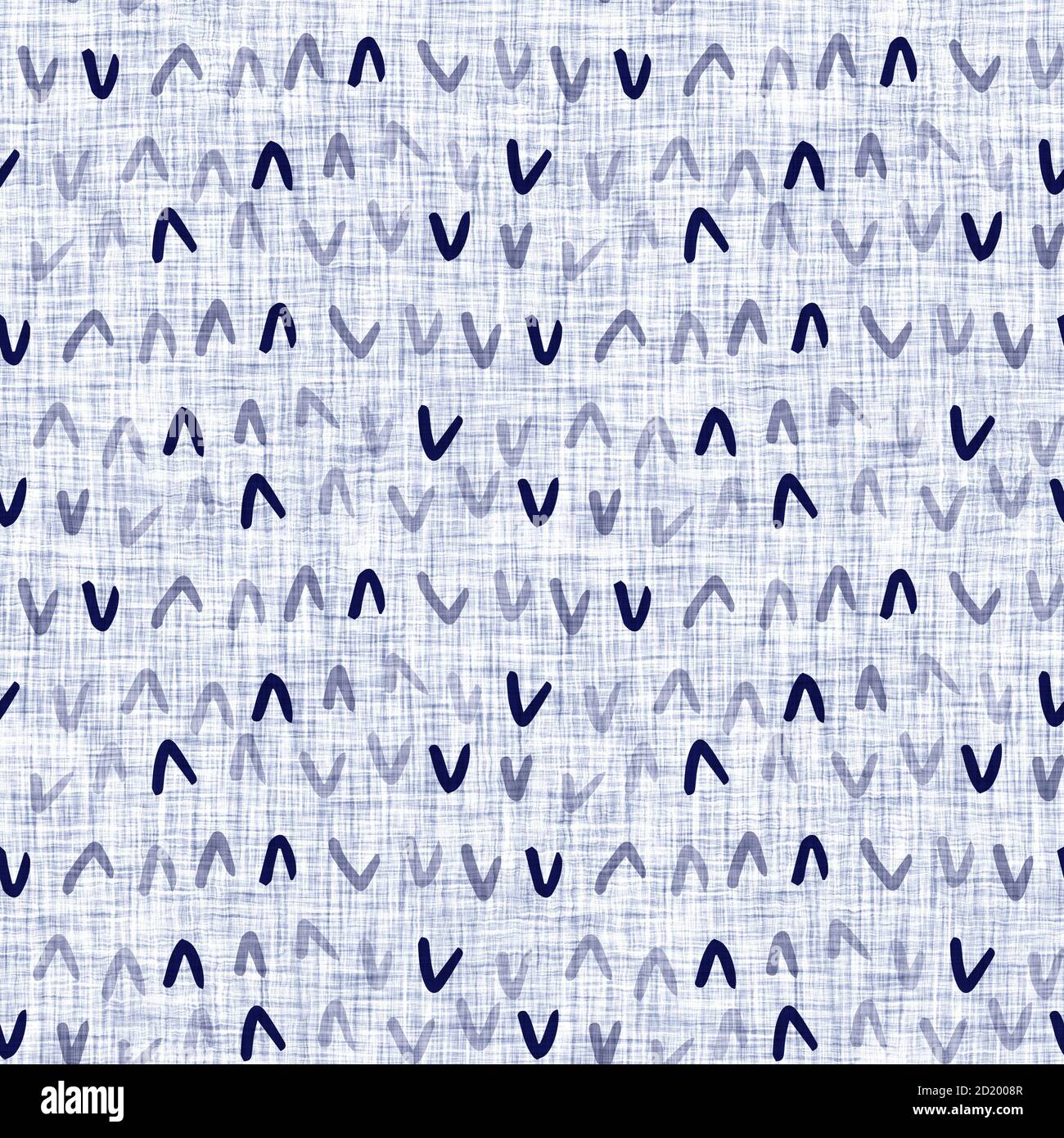 Seamless indigo block print texture. Navy blue woven cotton dyed effect ...