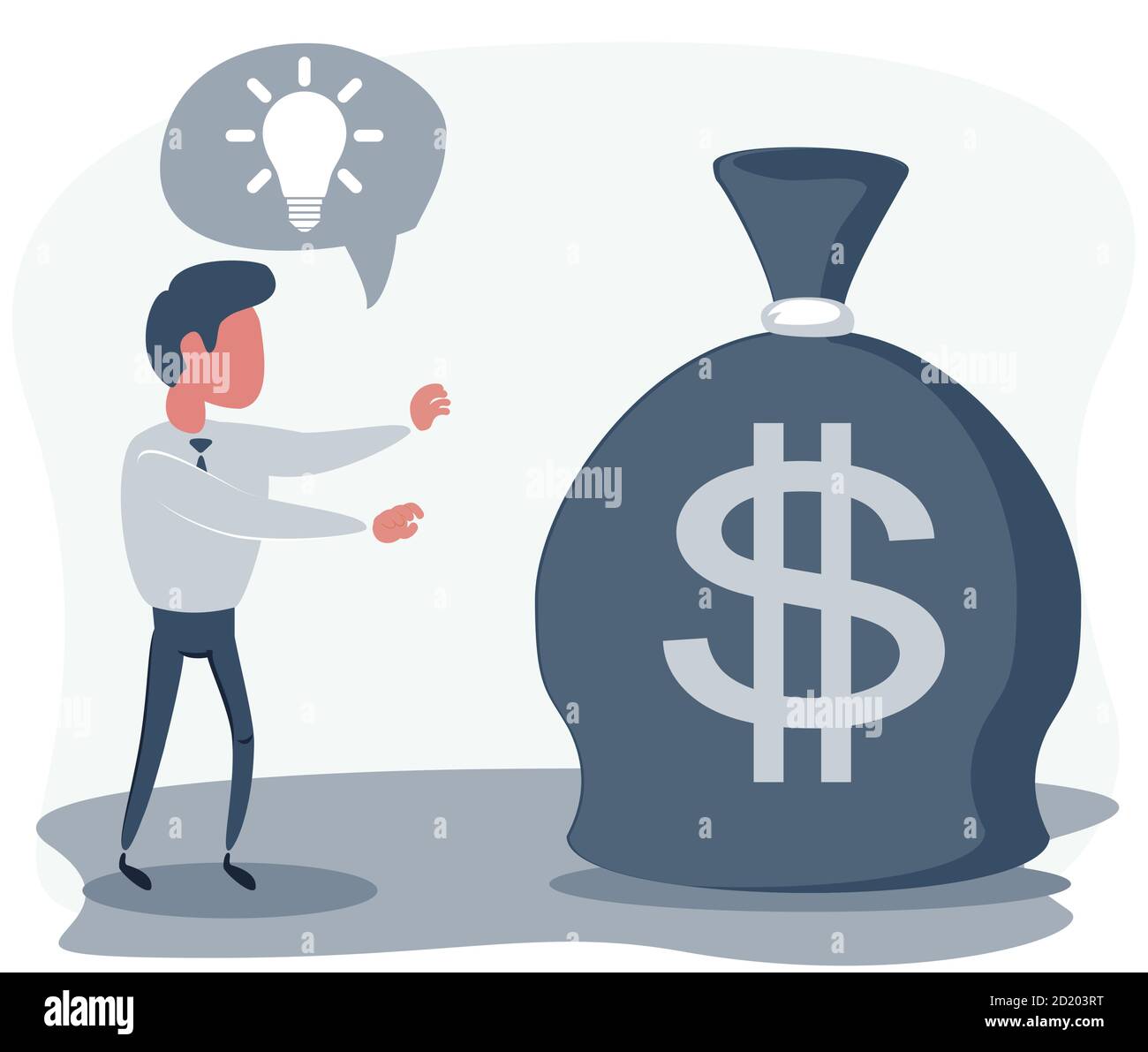 Money Bag Cartoon High Resolution Stock Photography and Images - Alamy