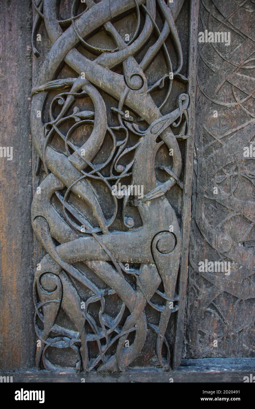 Rare norwegian stave church hi-res stock photography and images - Alamy