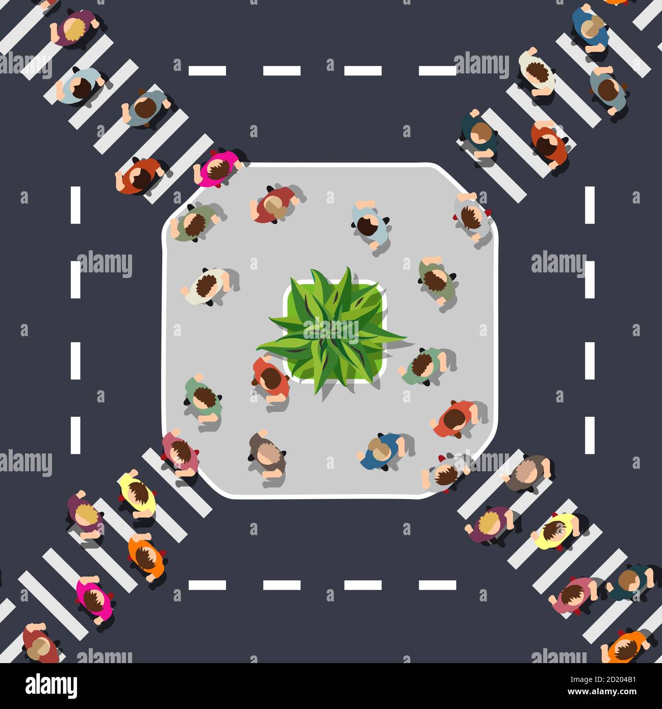 The top view is a map of the city district module block with town ...