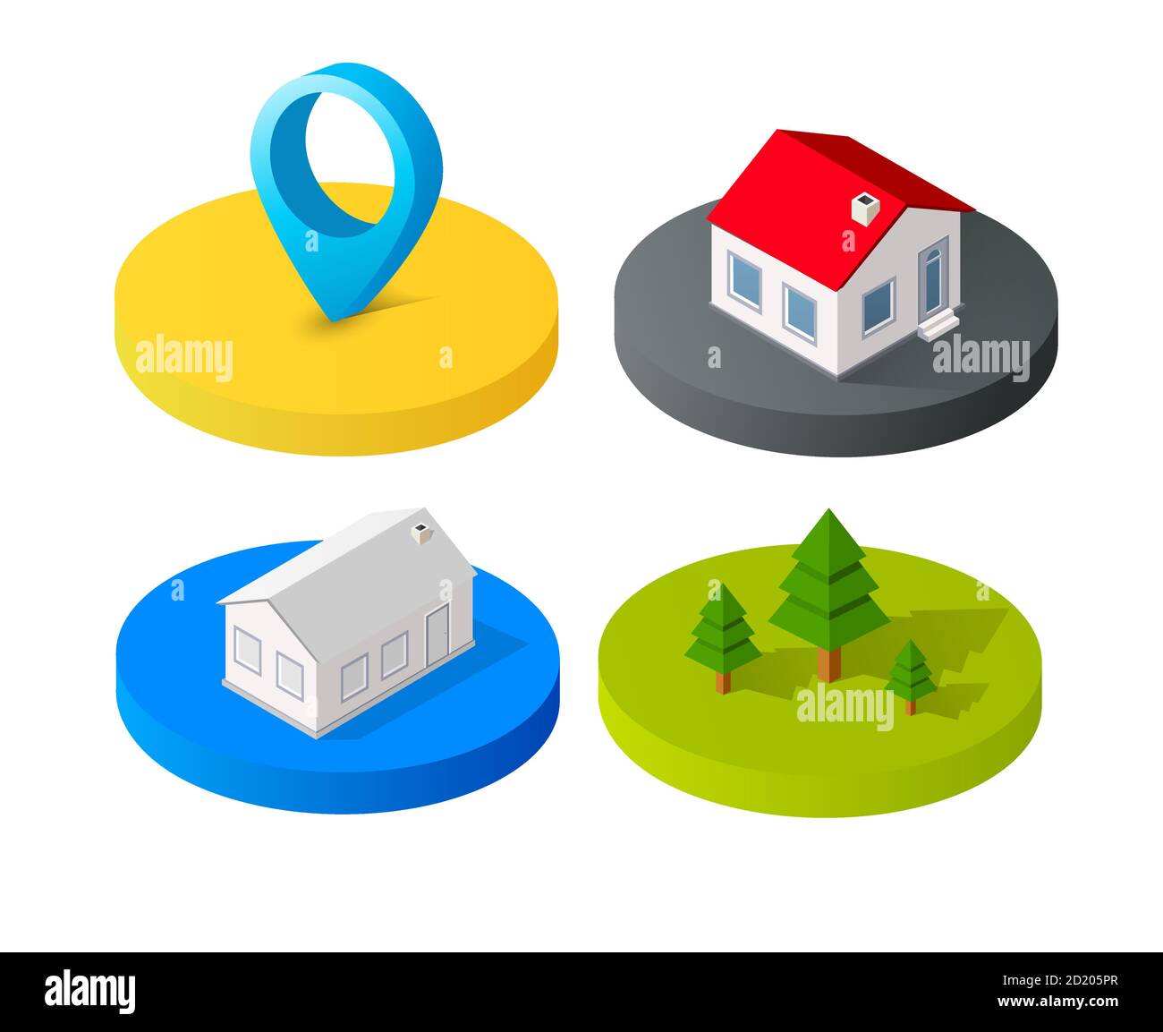 Car factory 3d concept Stock Vector Images - Alamy