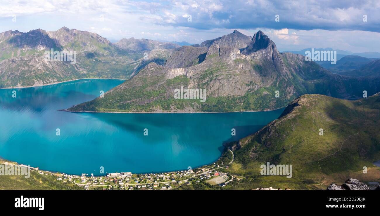 At the top of Segla, Senja, Norway Stock Photo - Alamy