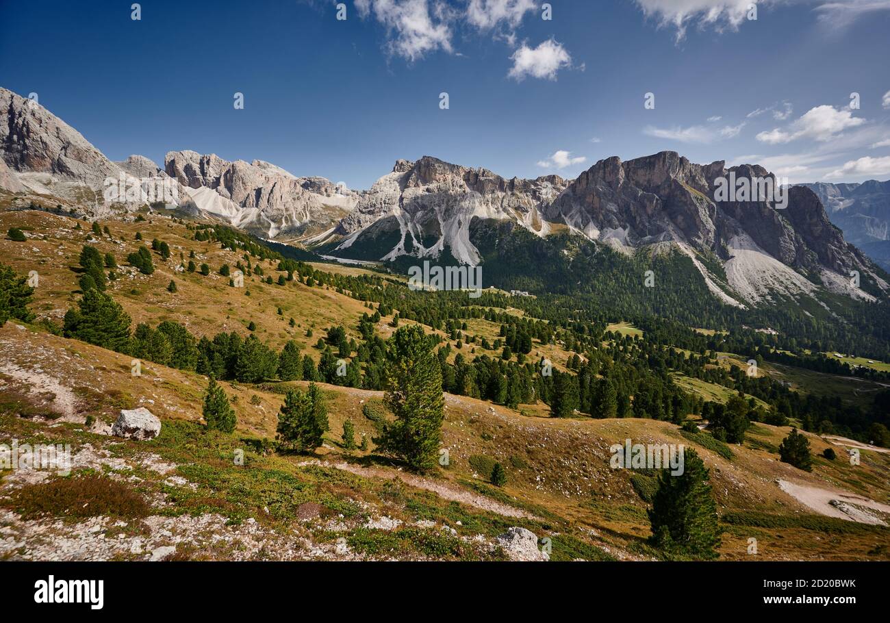 Geisler Group, Nature park Puez-Geisler, Wolkenstein, South Tyrol ...