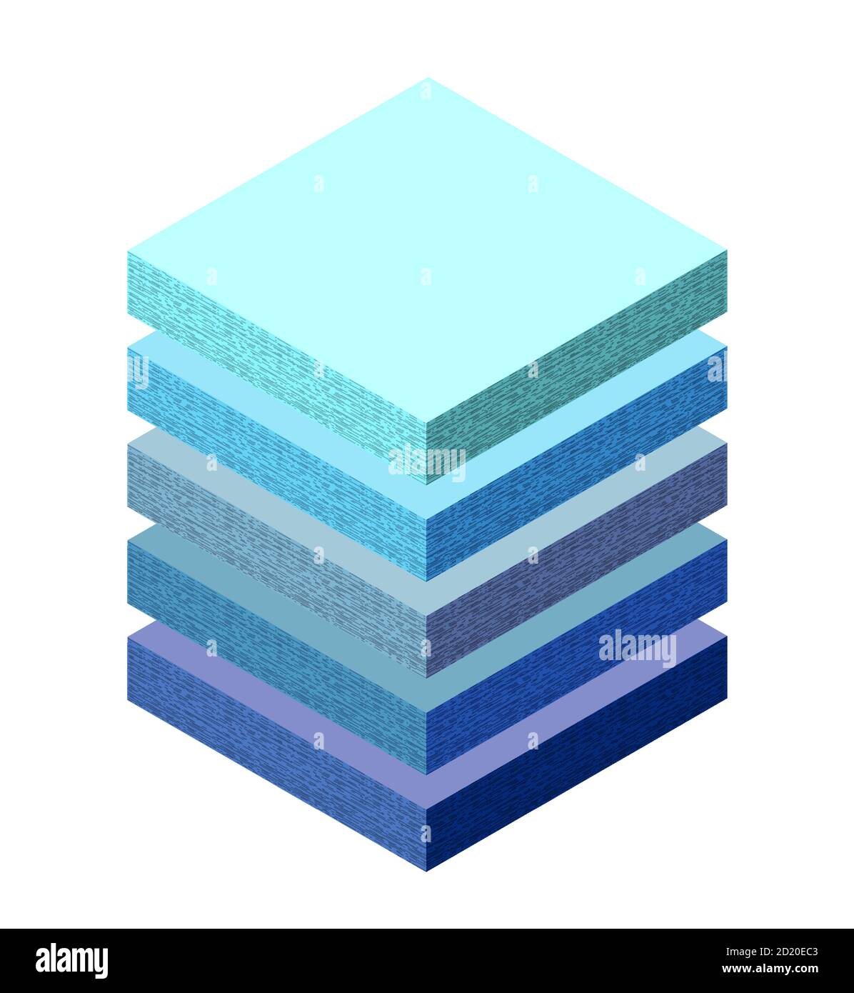 Geological and underground layers of soil under the isometric Stock ...