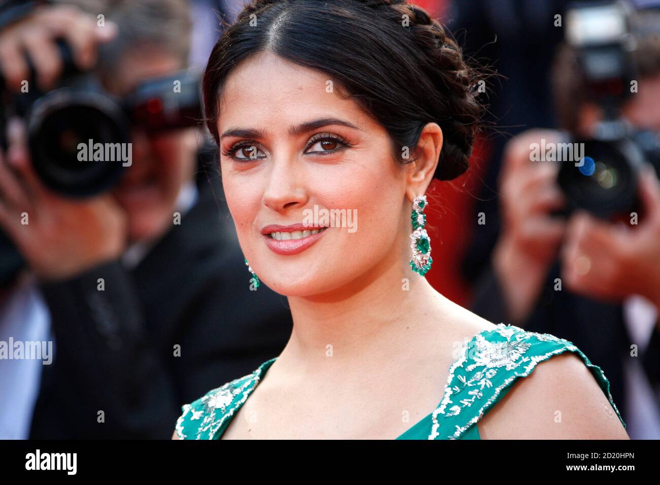 Actress salma hayek arrives film premiere hi-res stock photography and ...