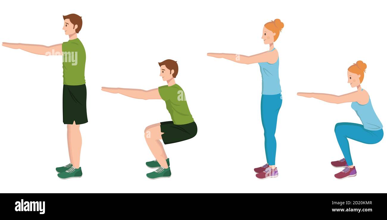 Stand squat Cut Out Stock Images & Pictures - Alamy