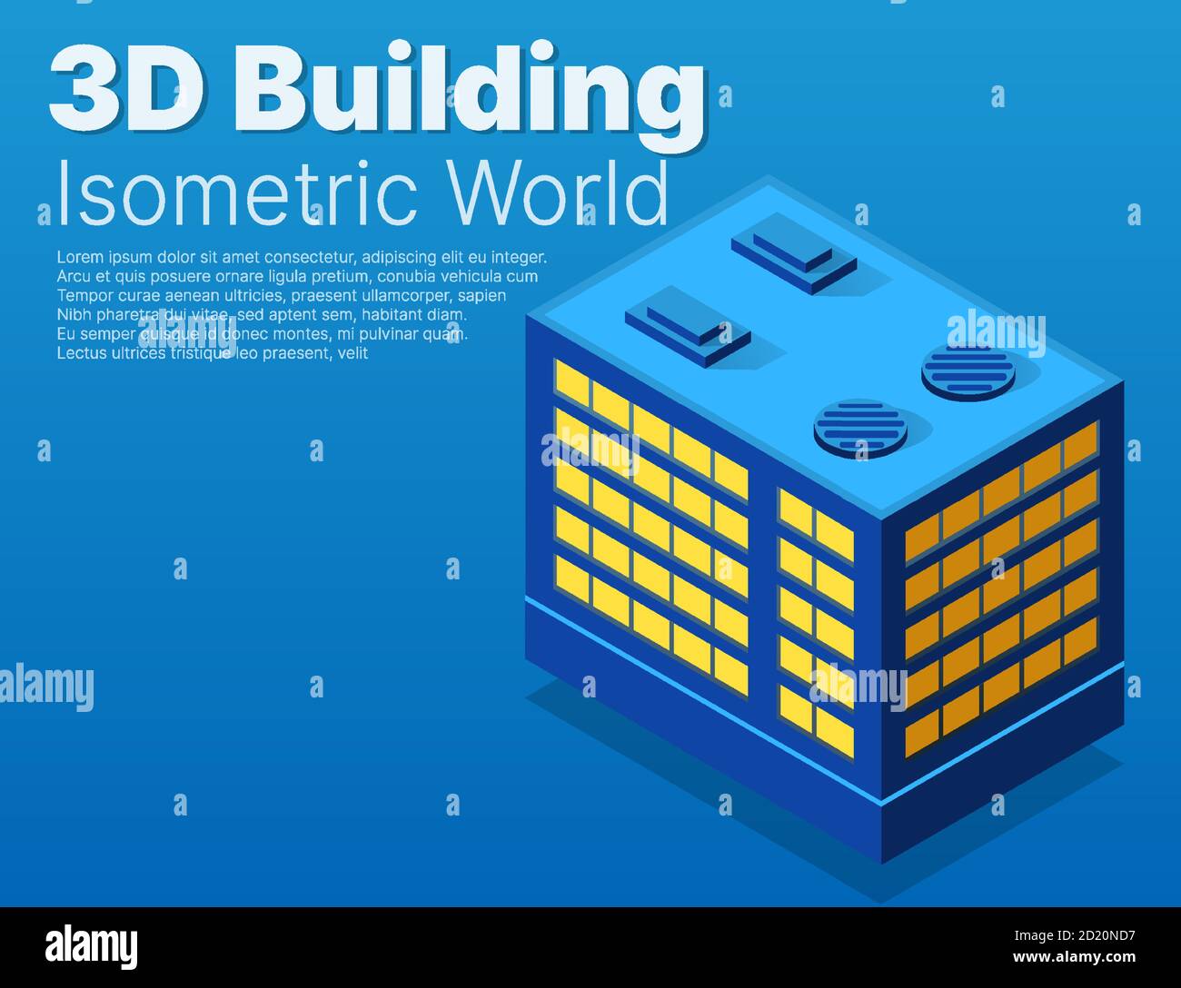 Isometric 3d module block district part of the city Stock Vector Image ...