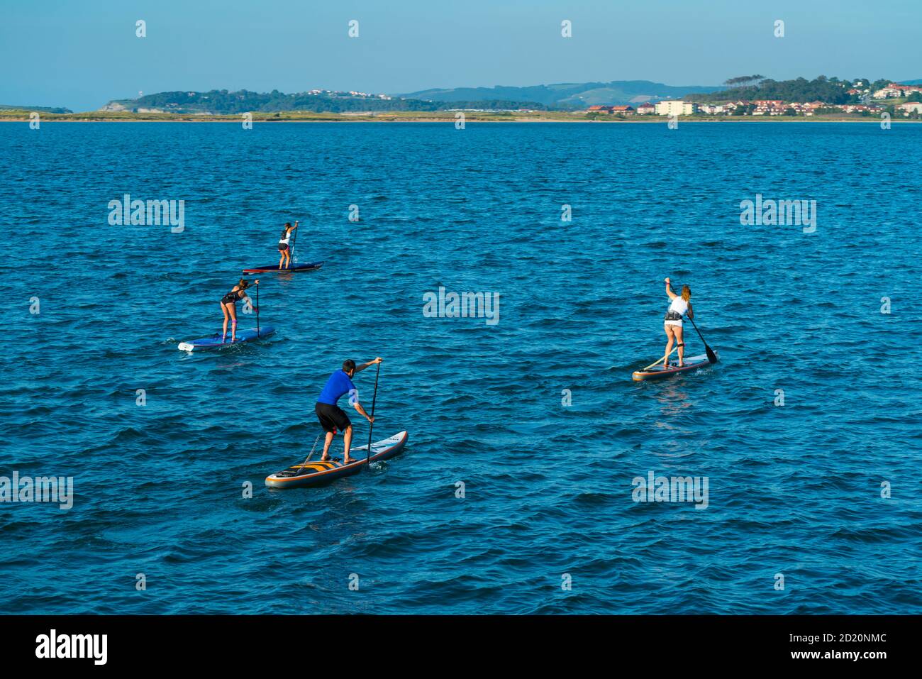 Paddle Surf, Somo Village, Santander Bay, Santander, Cantabria, Spain ...