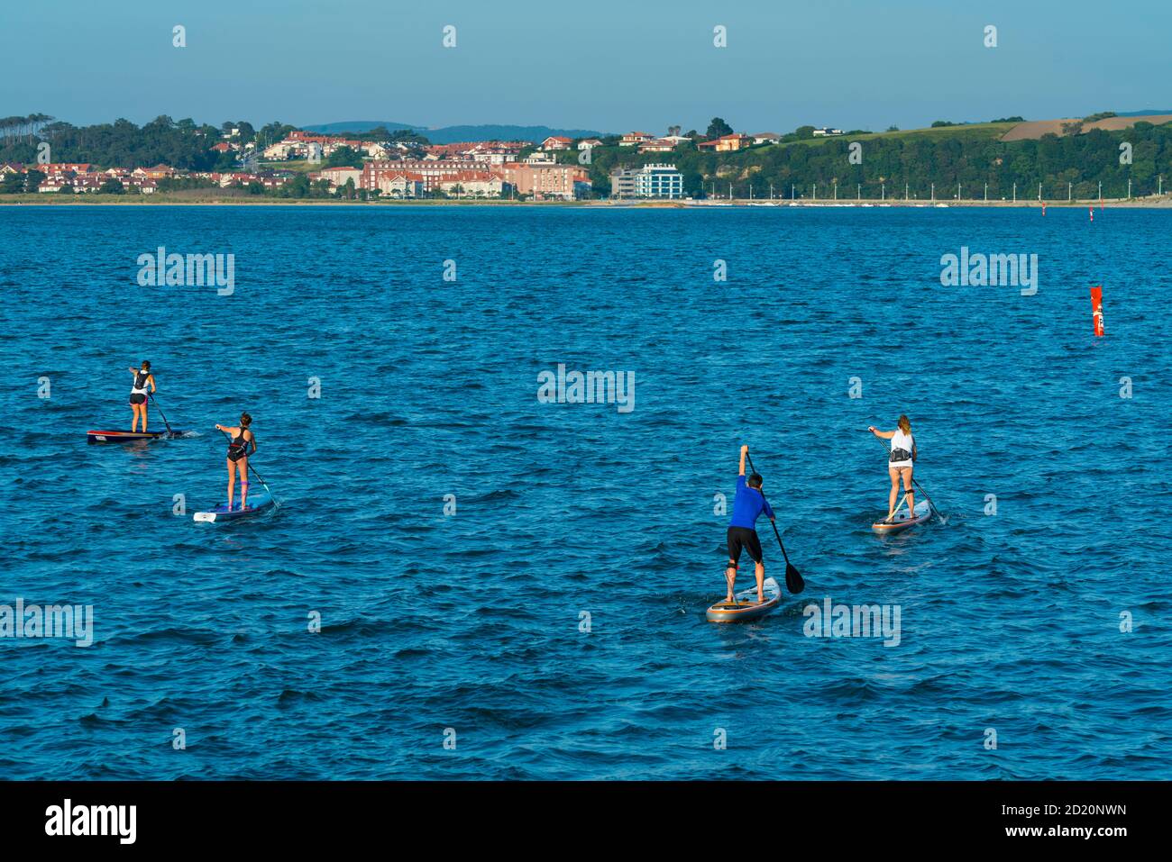 Paddle Surf, Somo Village, Santander Bay, Santander, Cantabria, Spain ...