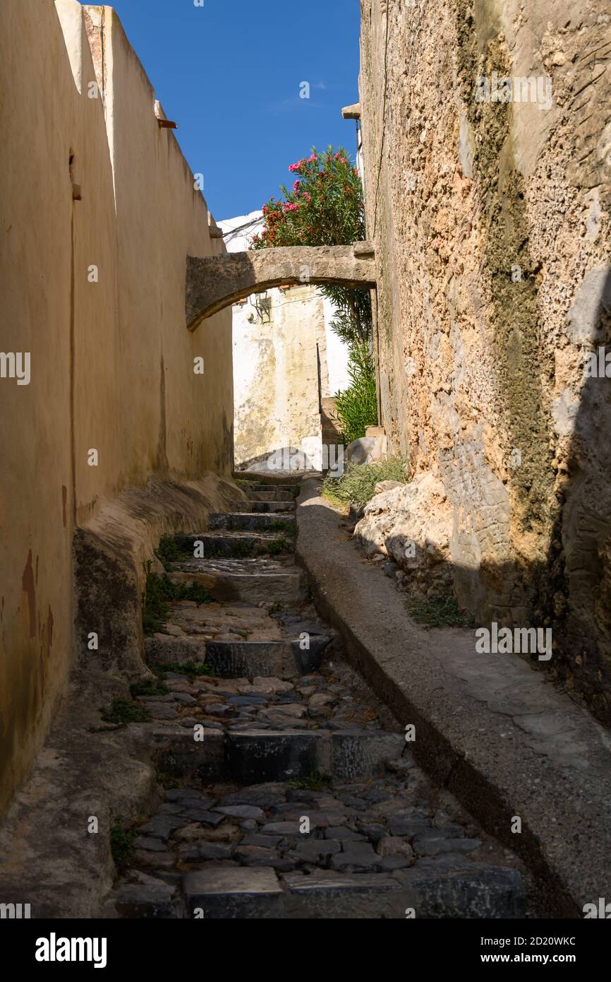 Whitewashed buildings in Lindos, Rhodes Stock Photo - Alamy