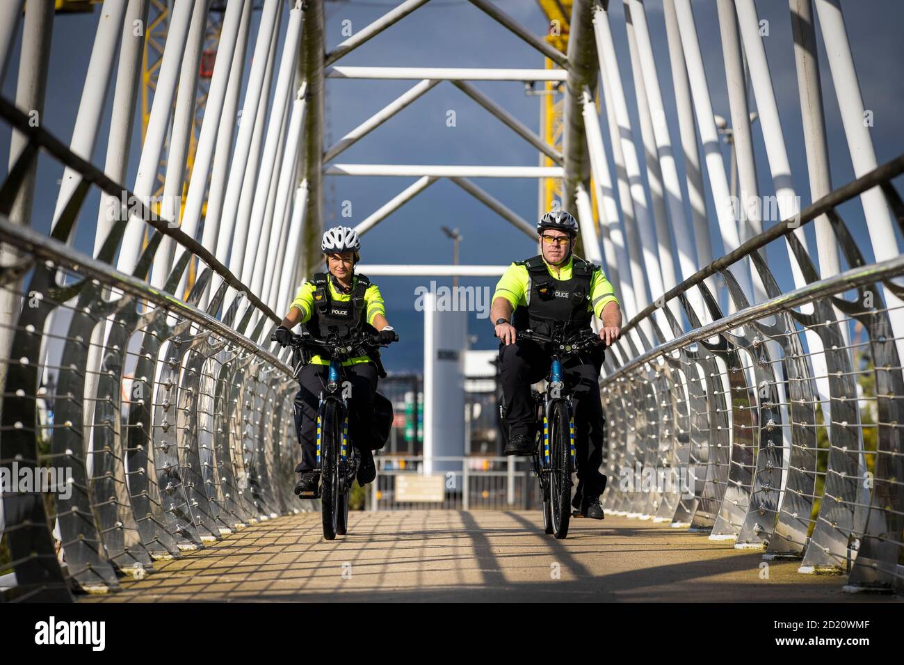 Neighbour Policing Team Officers riding the new electric bicycles ...