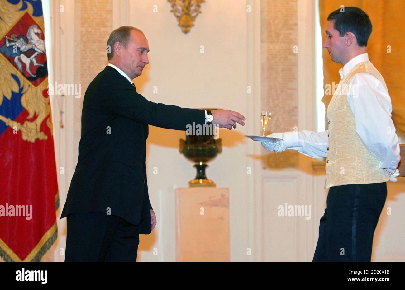 Russian President Vladimir Putin Glass High Resolution Stock ...