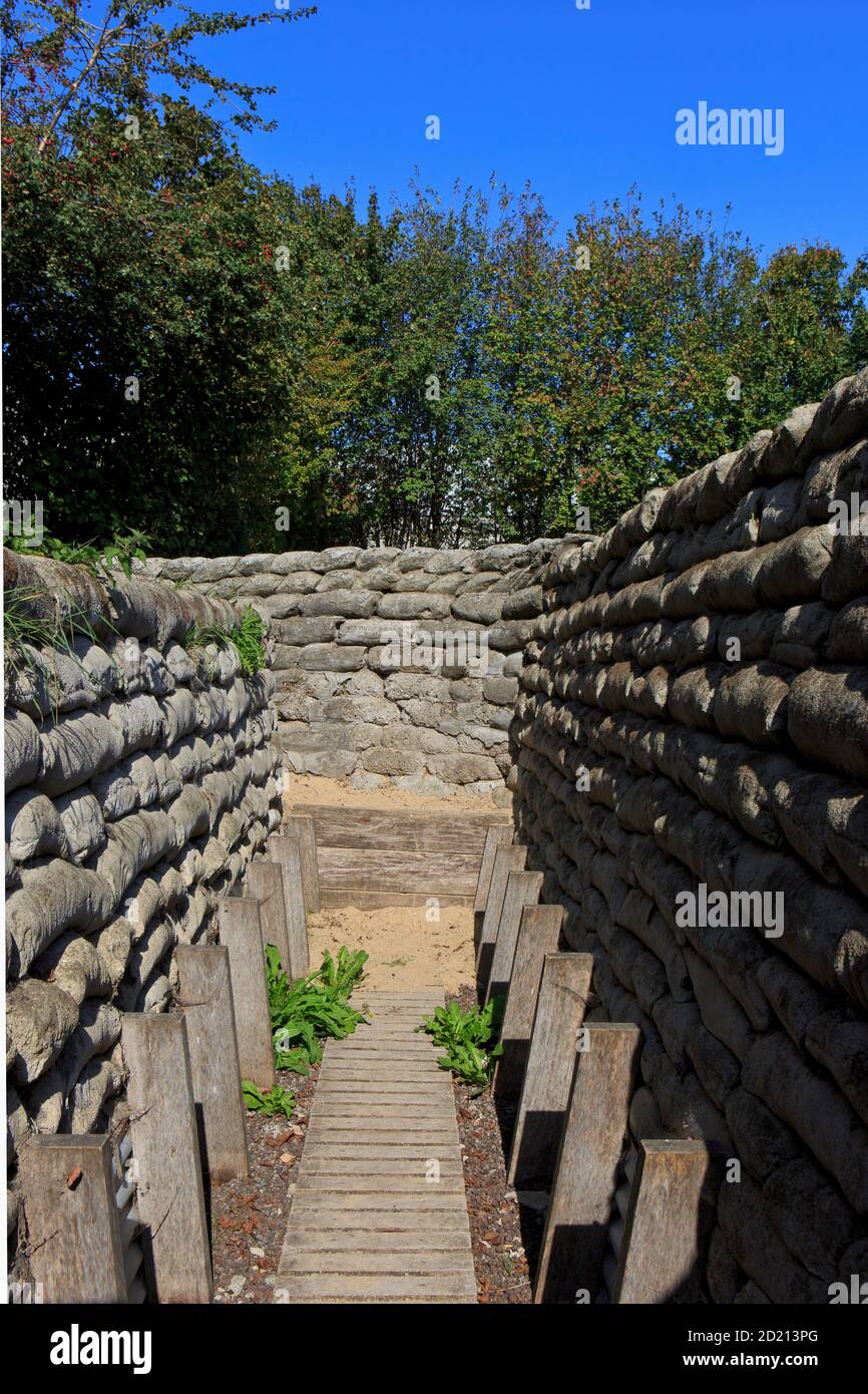 The Yorkshire Trench and Dug Out in Boezinge (Ypres), Belgium Stock ...