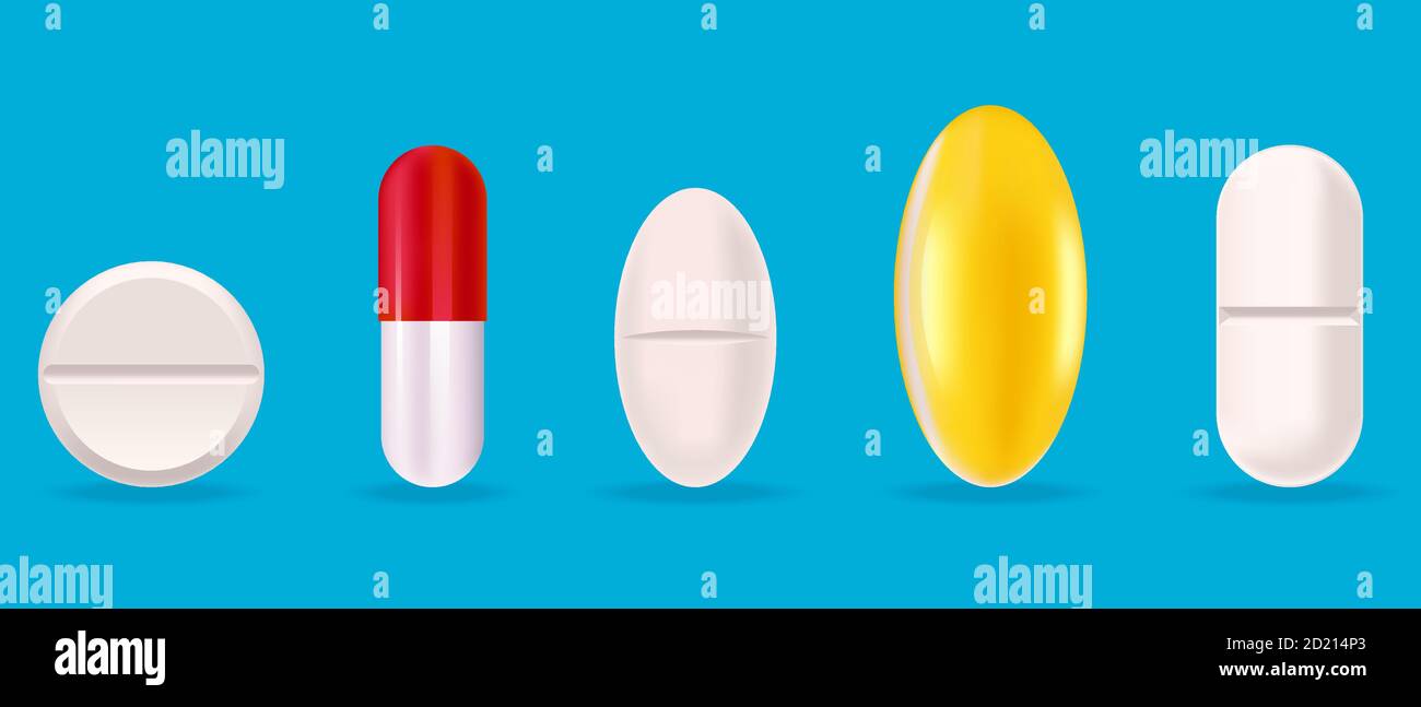 Medicine concept white medical pills Stock Vector Images - Alamy