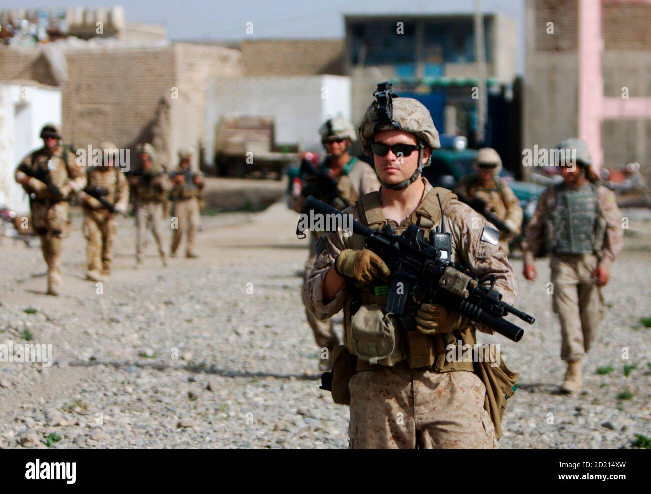 British Soldiers On Patrol Afghanistan High Resolution Stock ...