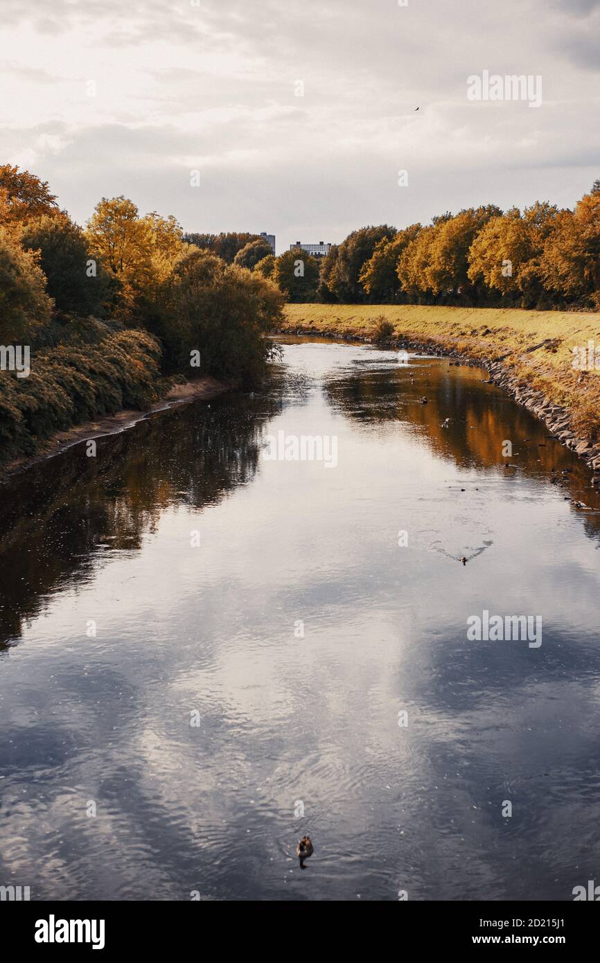 Landscape of river Irwell, Manchester, UK Stock Photo - Alamy