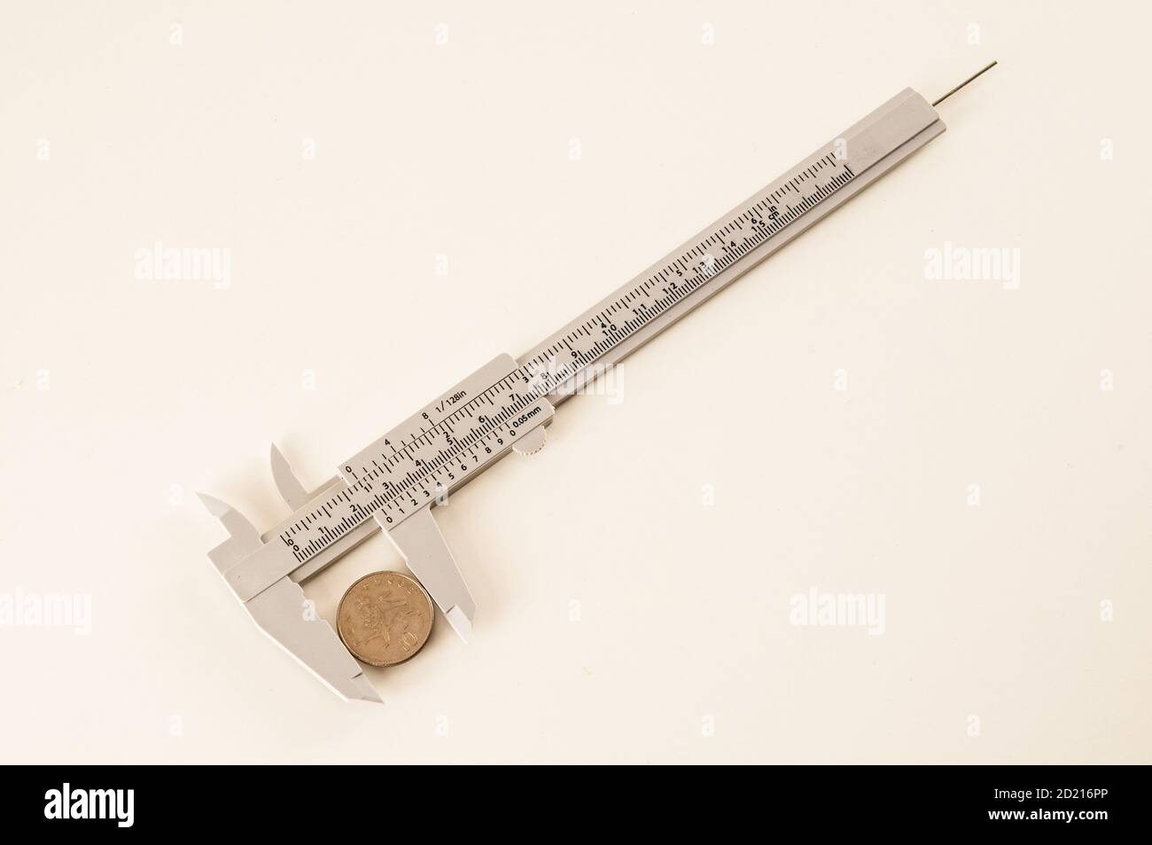 Close up image of Vernier Caliper Stock Photo - Alamy