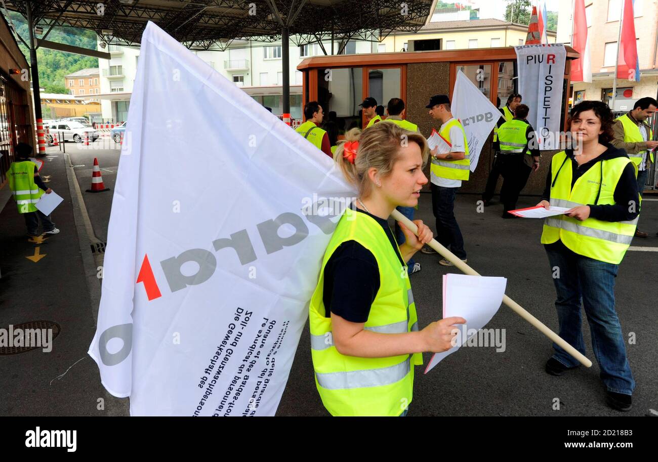 Switzerland border at chiasso hi-res stock photography and images - Alamy