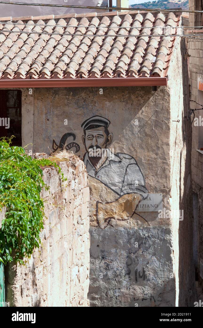 ORGOSOLO - ITALY - 15 AGOSTO 2020: Murales in Orgosolo Italy Since ...