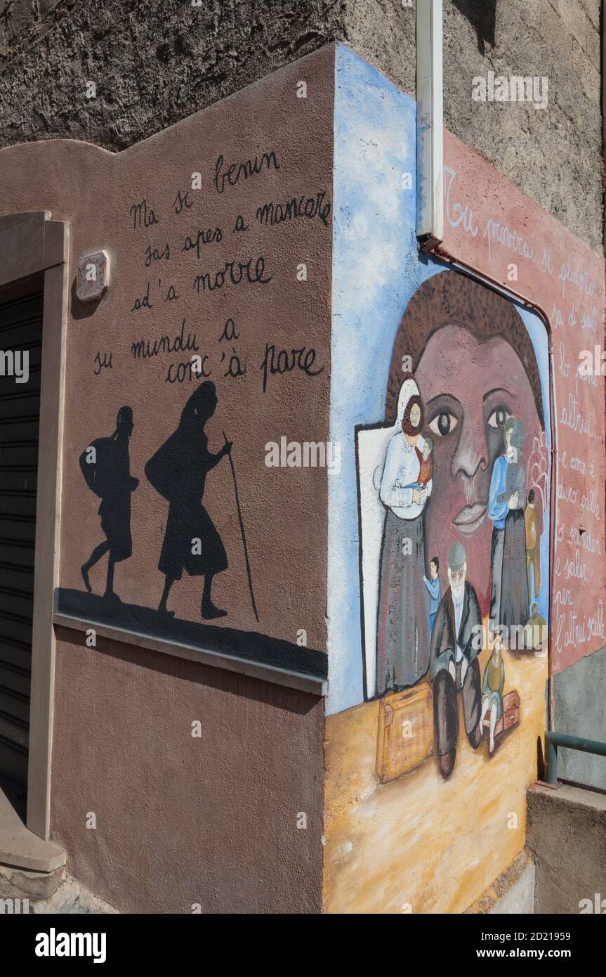 ORGOSOLO - ITALY - 15 AGOSTO 2020: Murales in Orgosolo Italy Since ...