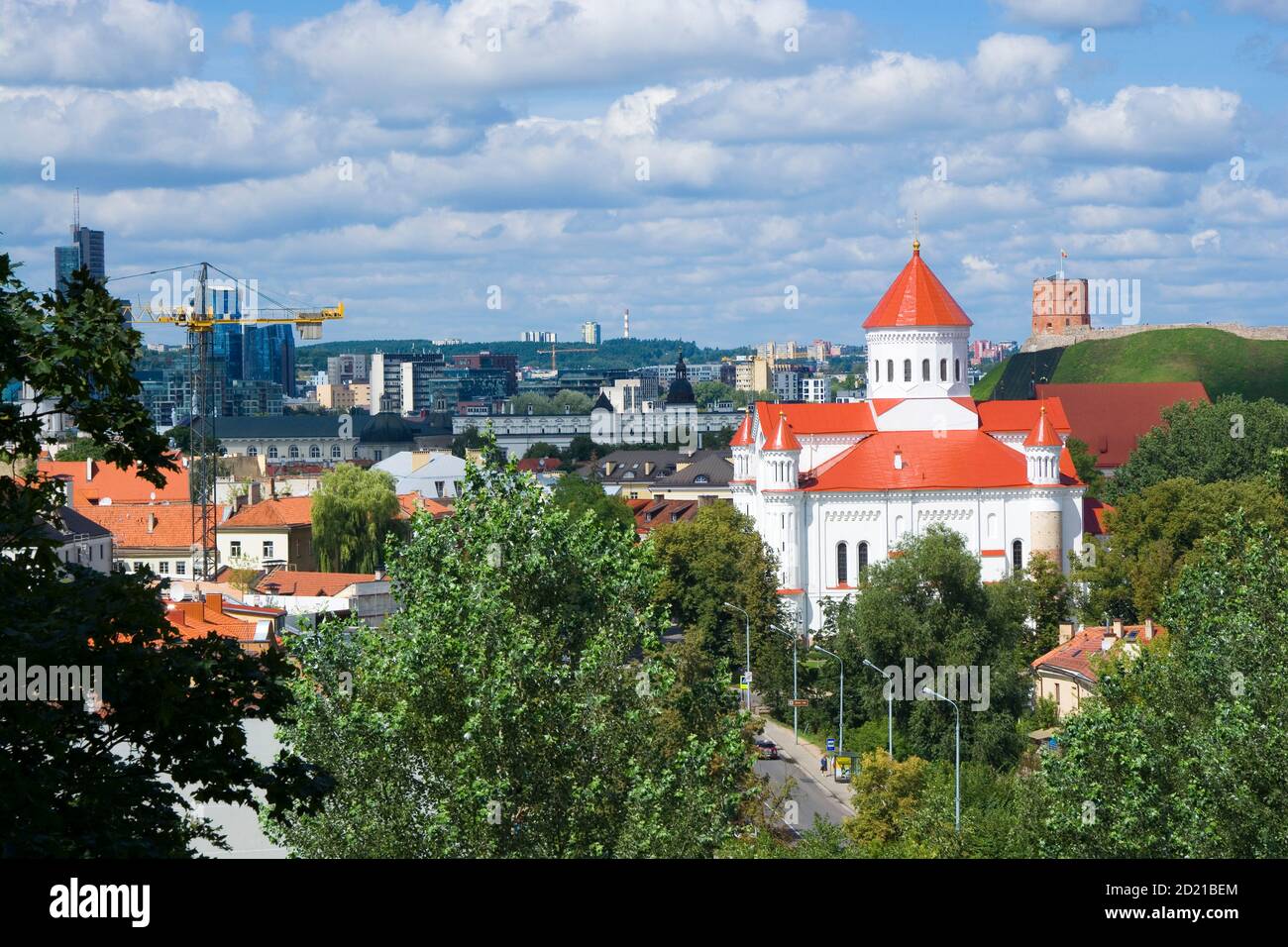 Panoramic view of Vilnius Old Town, Lithuania Stock Photo - Alamy
