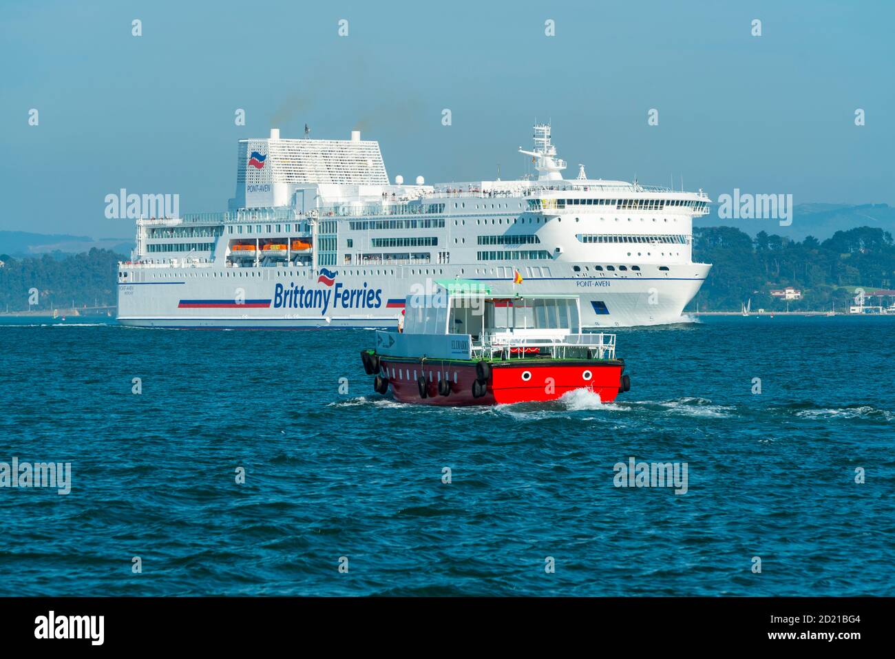 Ferry, Santander Bay, Santander, Cantabria, Spain, Europe Stock Photo ...
