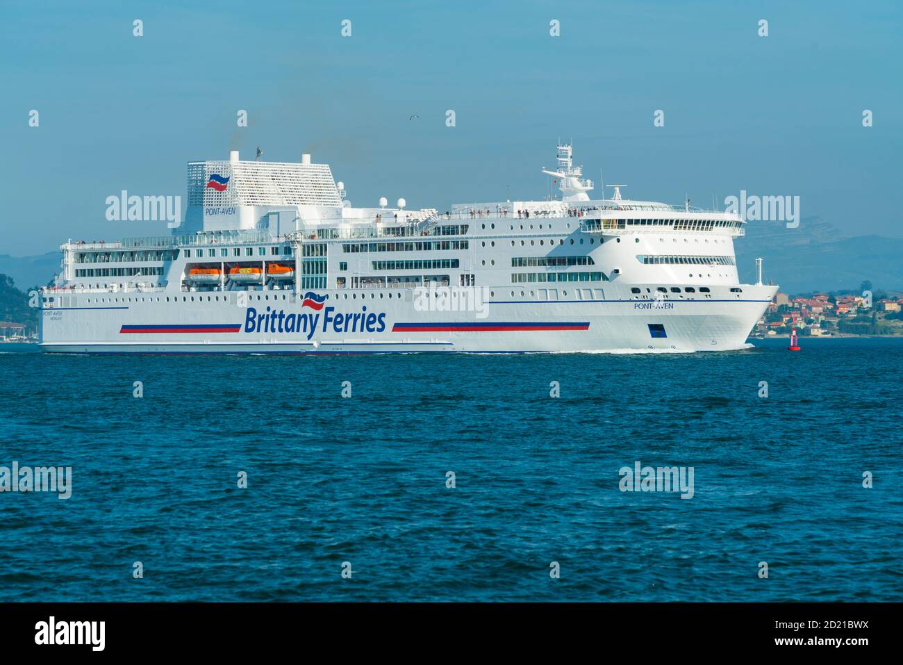 Ferry, Santander Bay, Santander, Cantabria, Spain, Europe Stock Photo ...