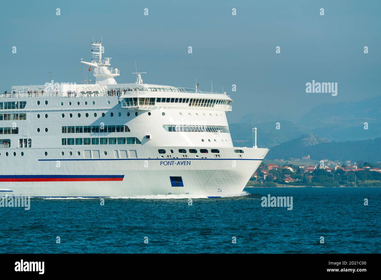 Ferry, Santander Bay, Santander, Cantabria, Spain, Europe Stock Photo ...