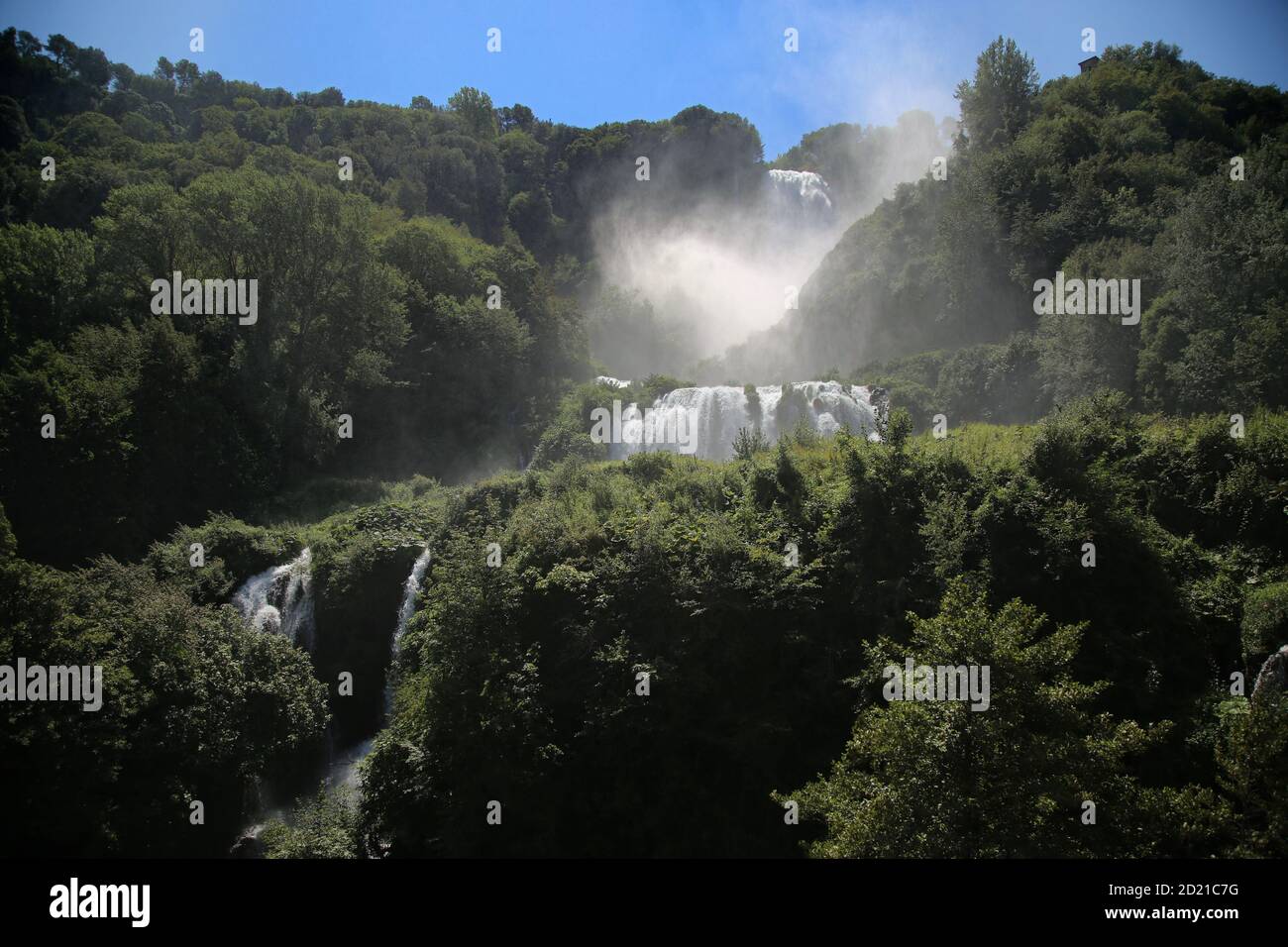 The splendid Marmore waterfalls in Italy Stock Photo - Alamy