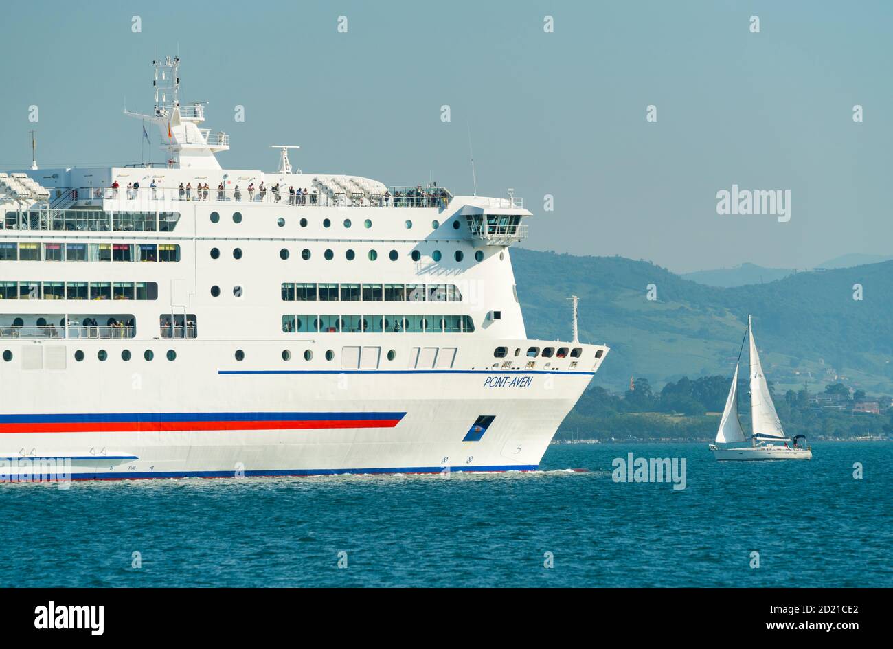 Ferry, Santander Bay, Santander, Cantabria, Spain, Europe Stock Photo ...