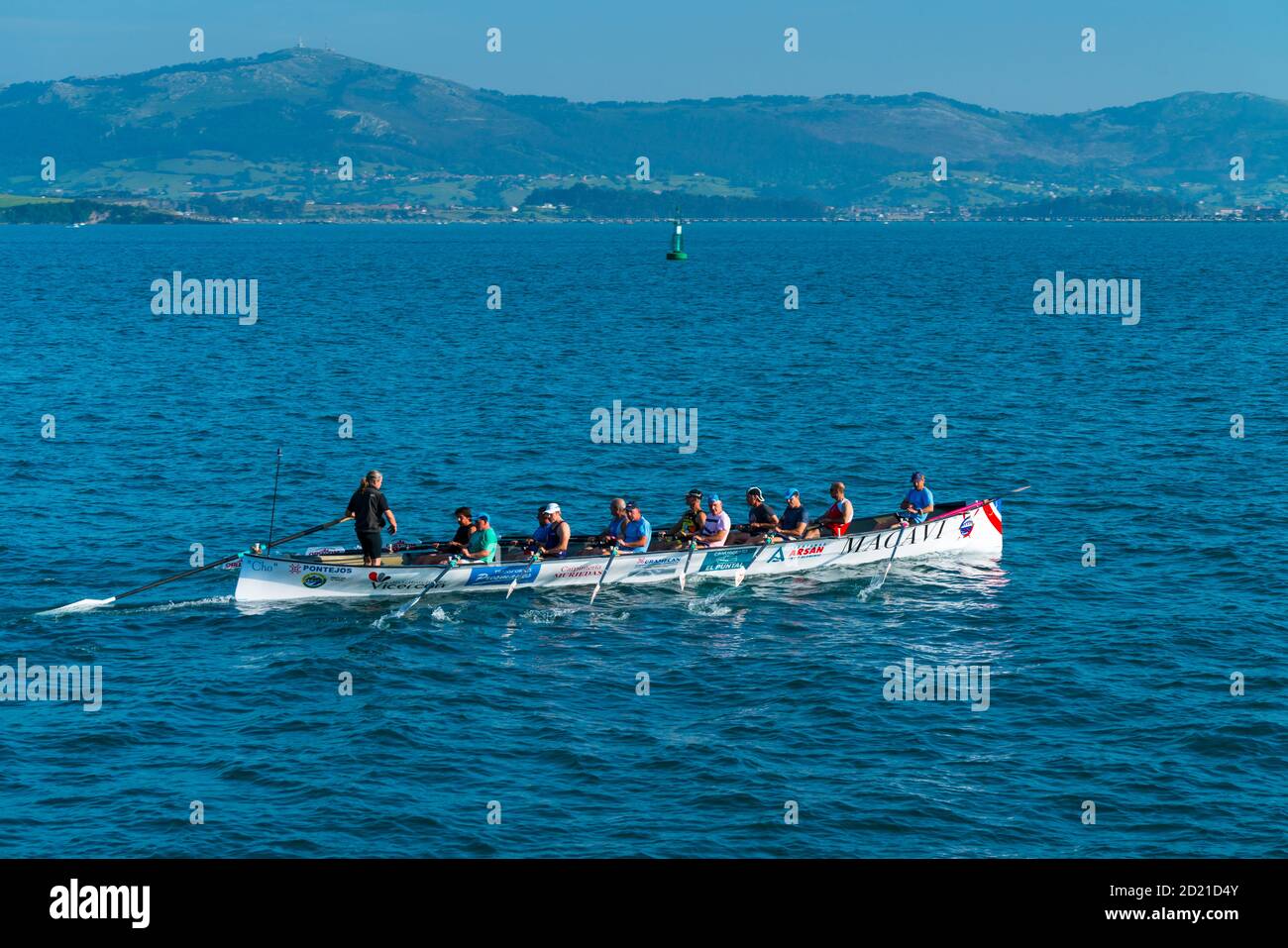 Trainera, Traditional Rowing Boat, Santander Bay, Santander, Cantabria ...