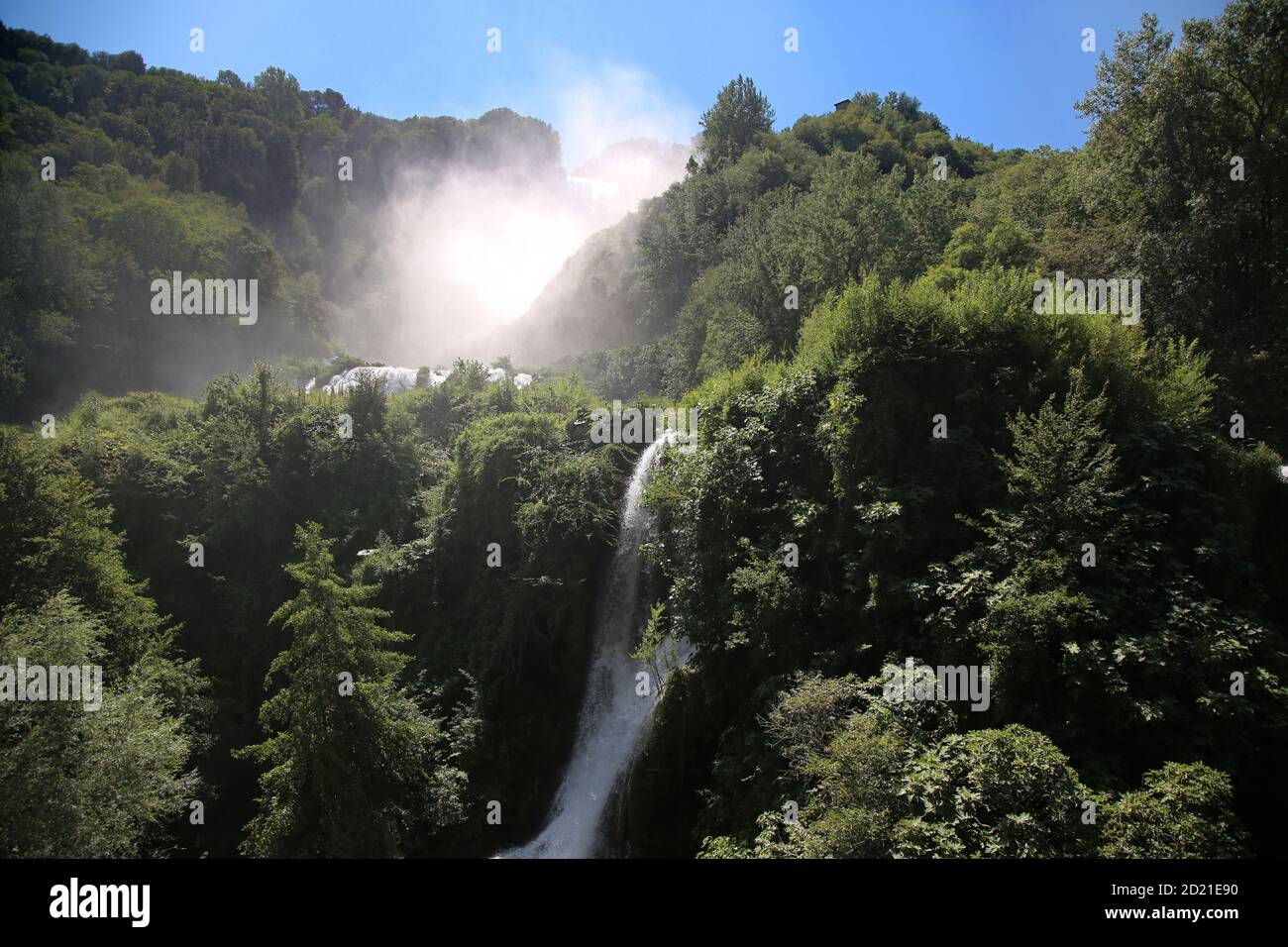 The splendid Marmore waterfalls in Italy Stock Photo - Alamy