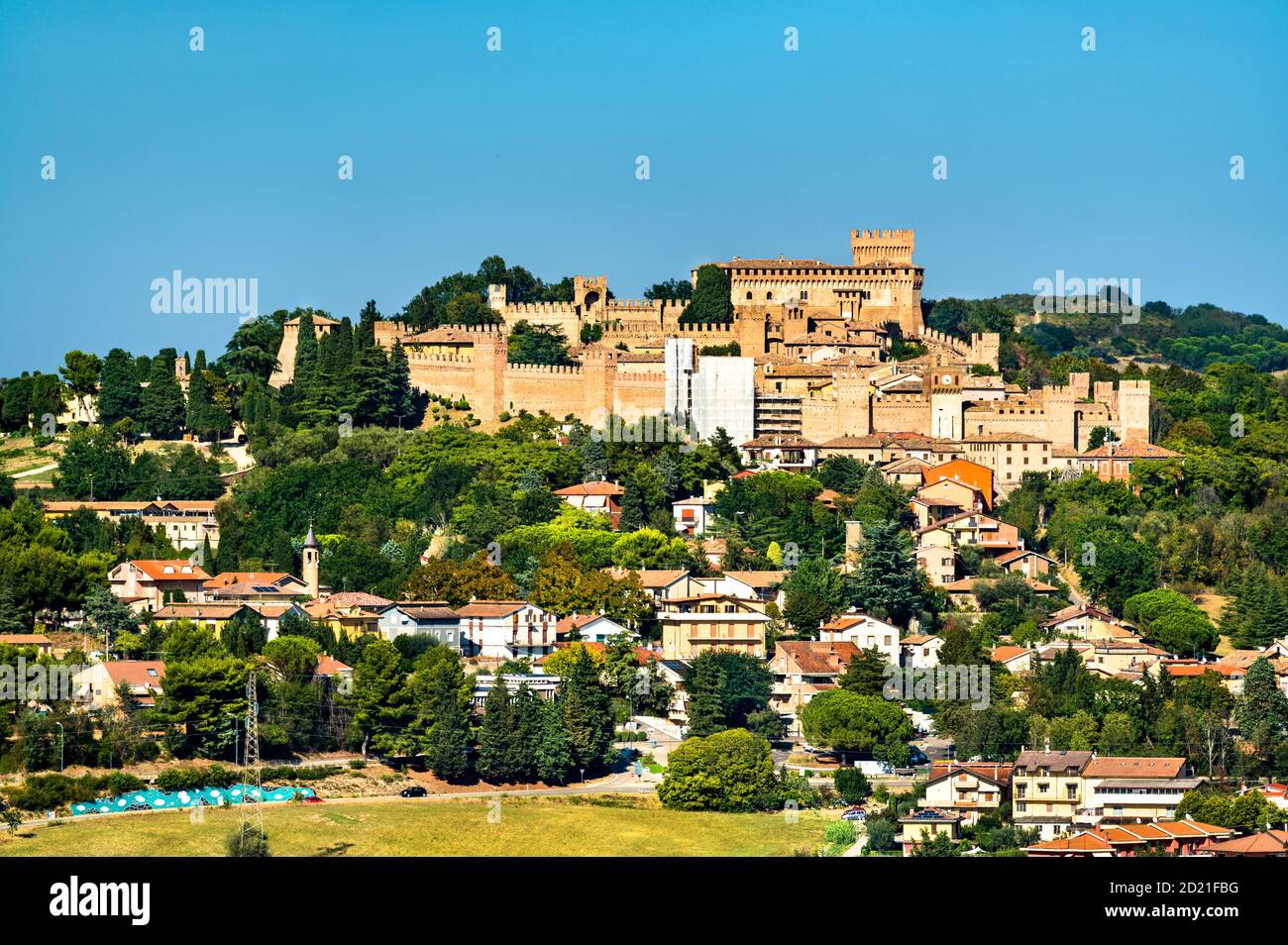 Aerial view gradara castle hi-res stock photography and images - Alamy