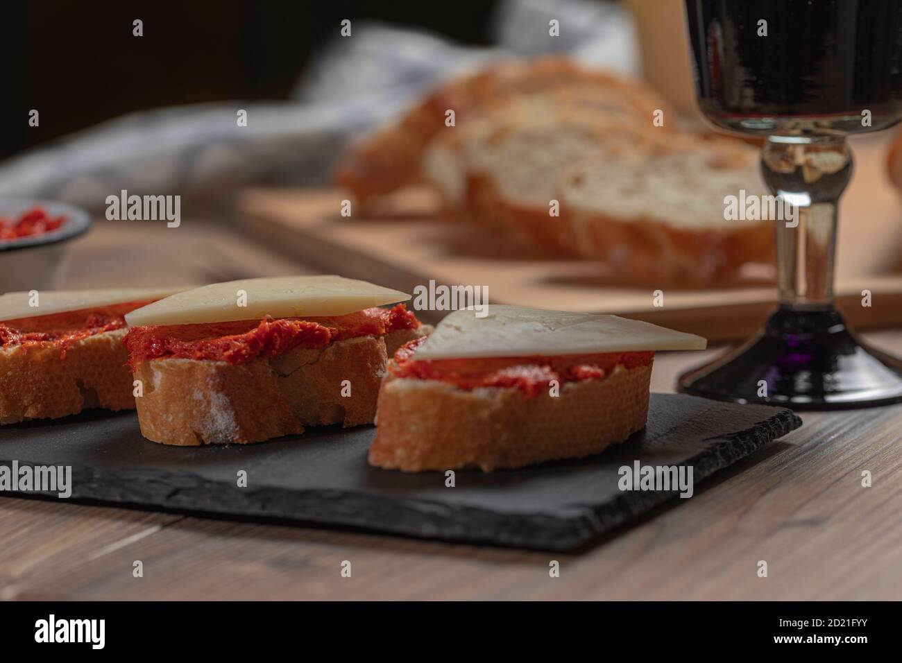 Typical Mediterranean meat spread prepared with pork and paprika Stock ...