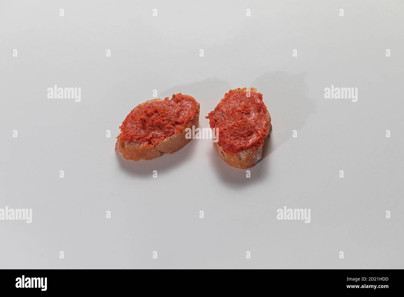 Typical Mediterranean meat spread prepared with pork and paprika Stock ...