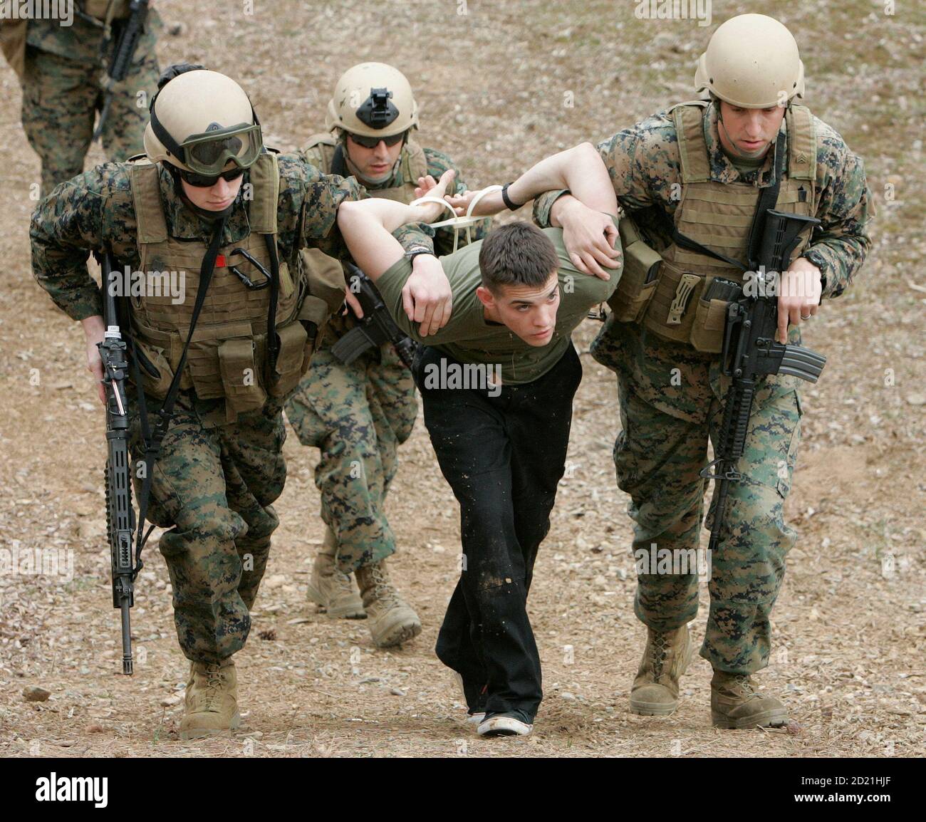 Marine corps drill team hi-res stock photography and images - Alamy