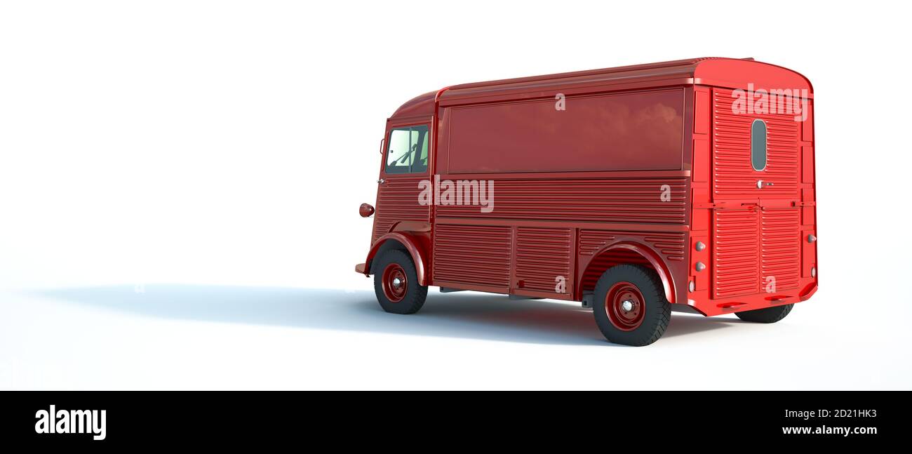 Vintage food truck old Cut Out Stock Images & Pictures - Alamy