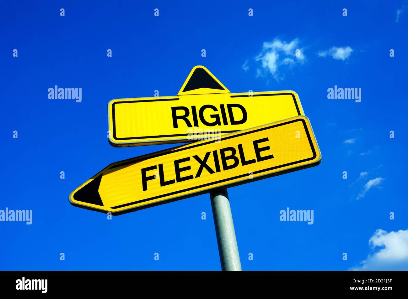 Rigid or Flexible - Traffic sign with two options - be adaptable to new ...