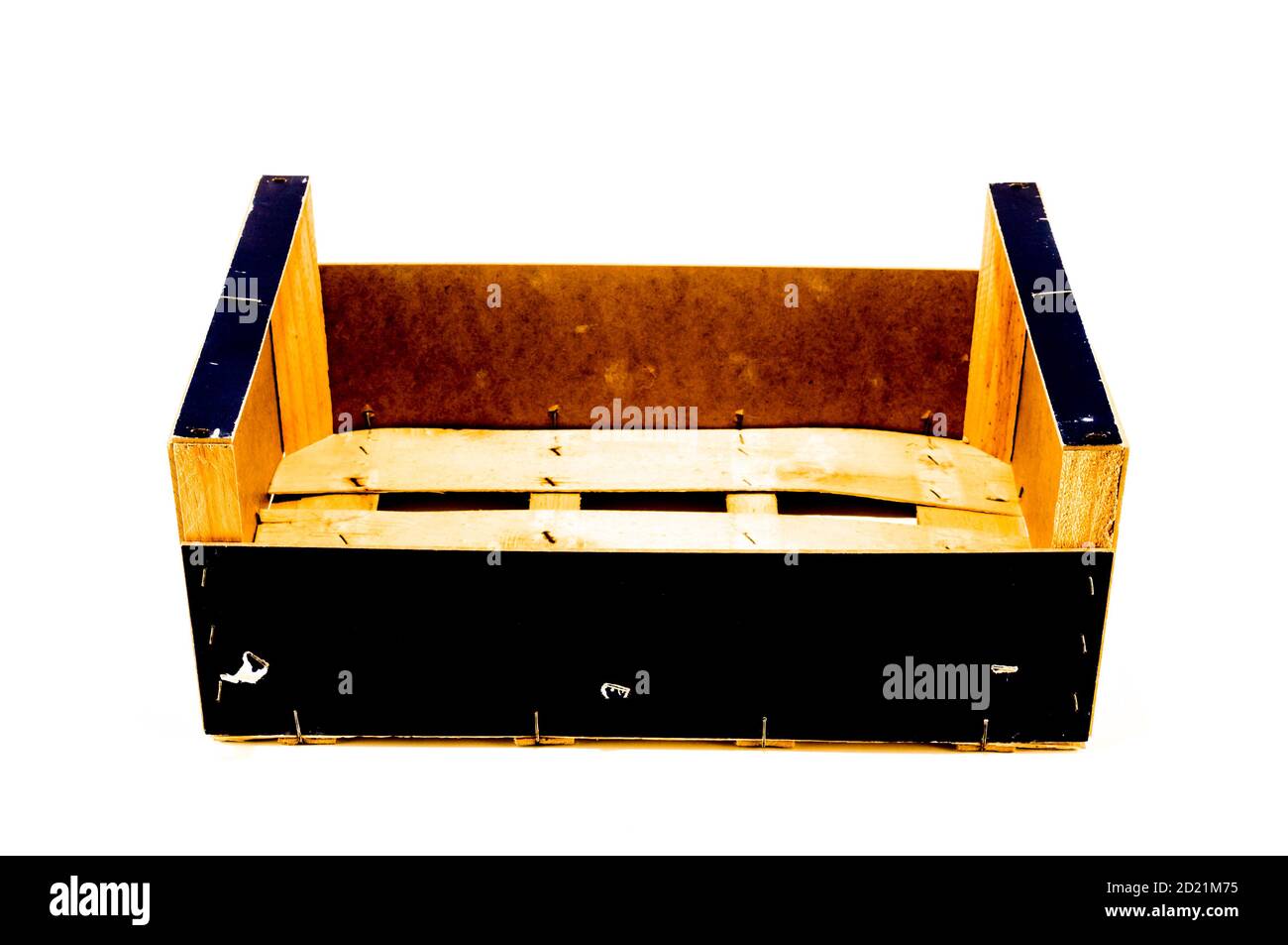 Empty Fruit Crate Box Stock Photo - Alamy