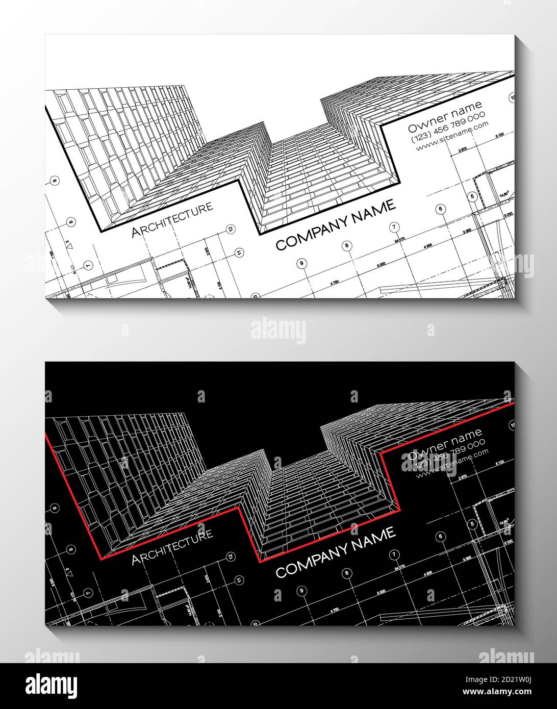 Modern architecture interior commercial Stock Vector Images - Alamy