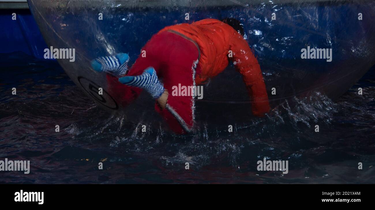Zorbing on water hi-res stock photography and images - Alamy