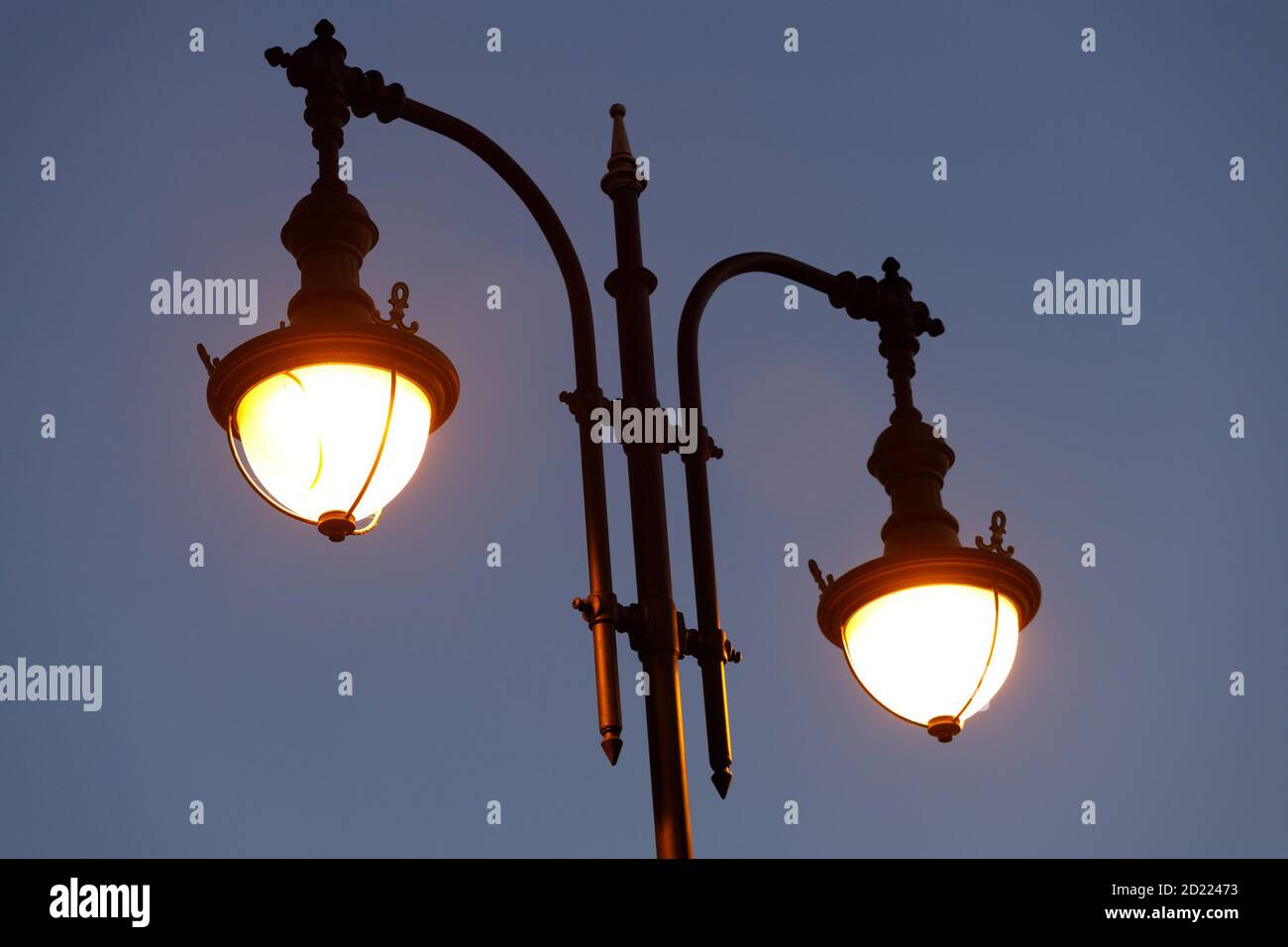 Burning street lamp hi-res stock photography and images - Alamy