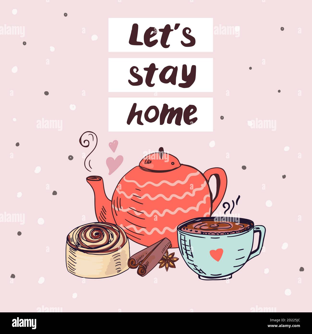 Cup coffee cinnamon Stock Vector Images - Alamy