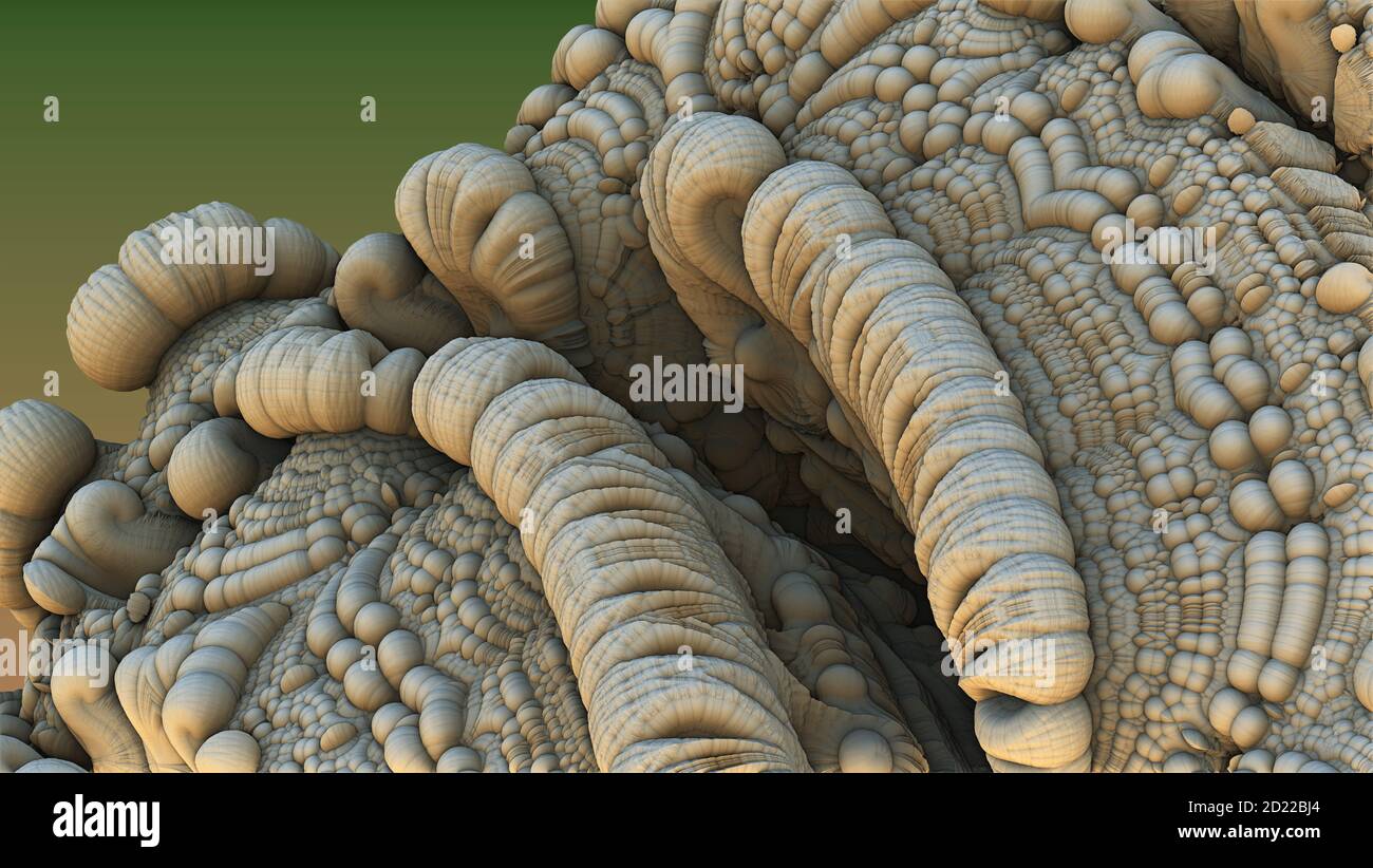 Abstract background, fantastic structures, 3D render illustration Stock ...