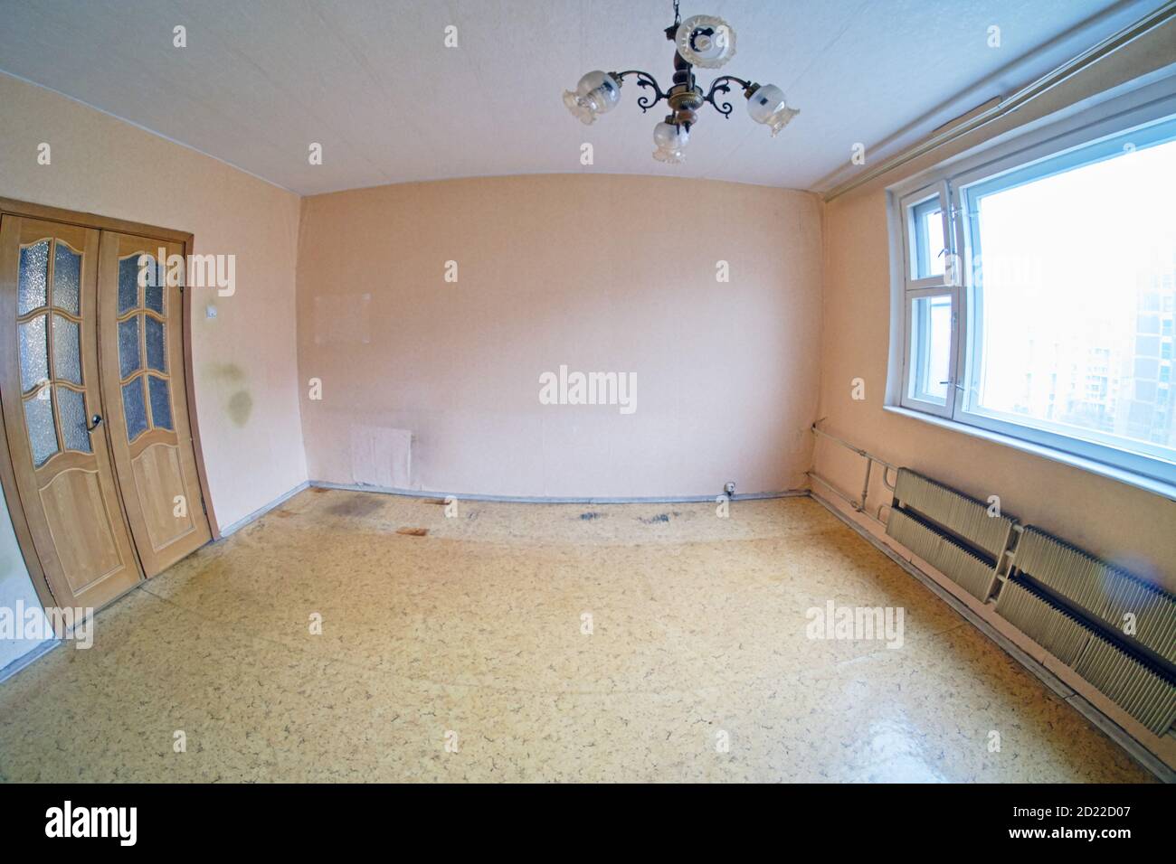 Empty Room With Window And Door