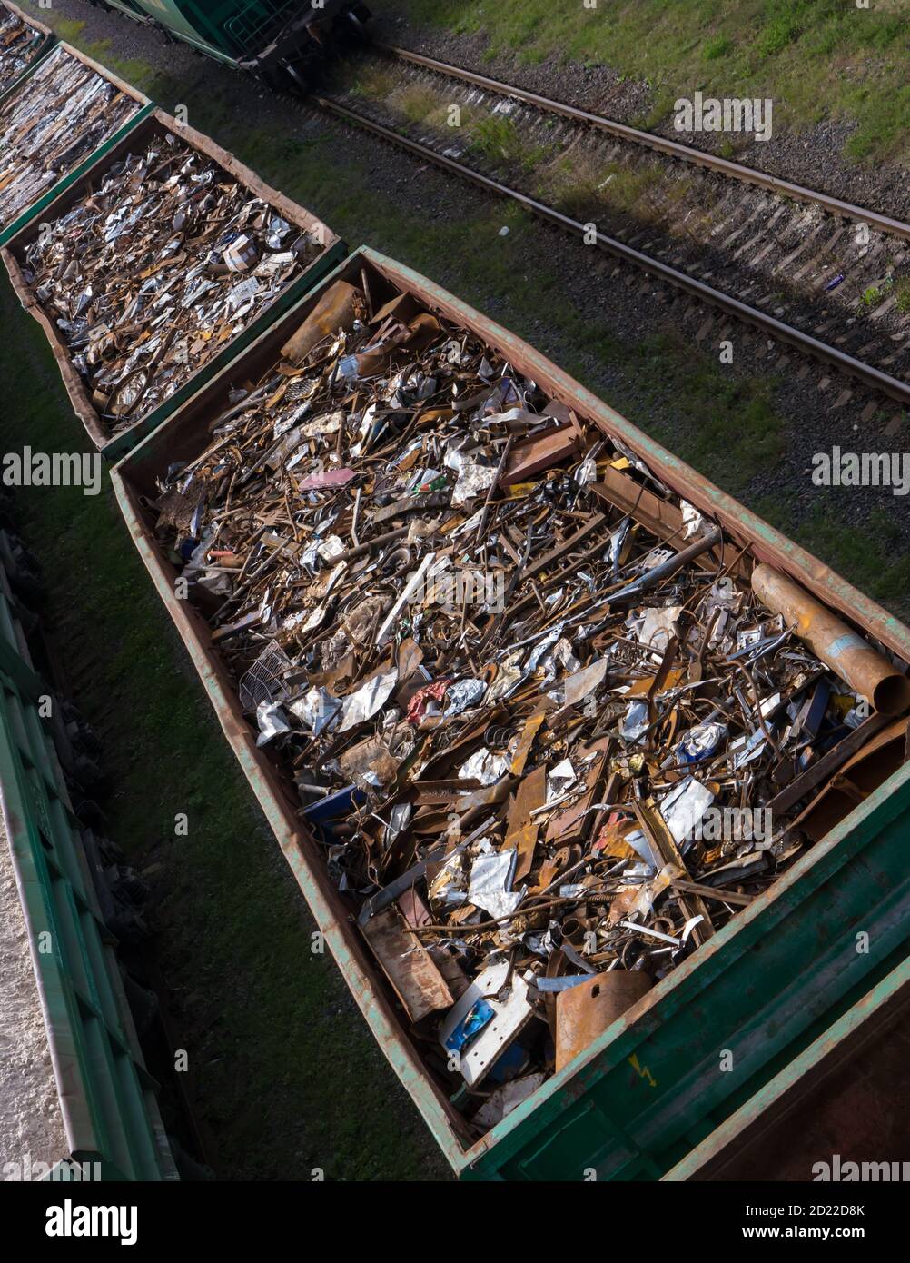 Railroad objects and background Stock Photo - Alamy