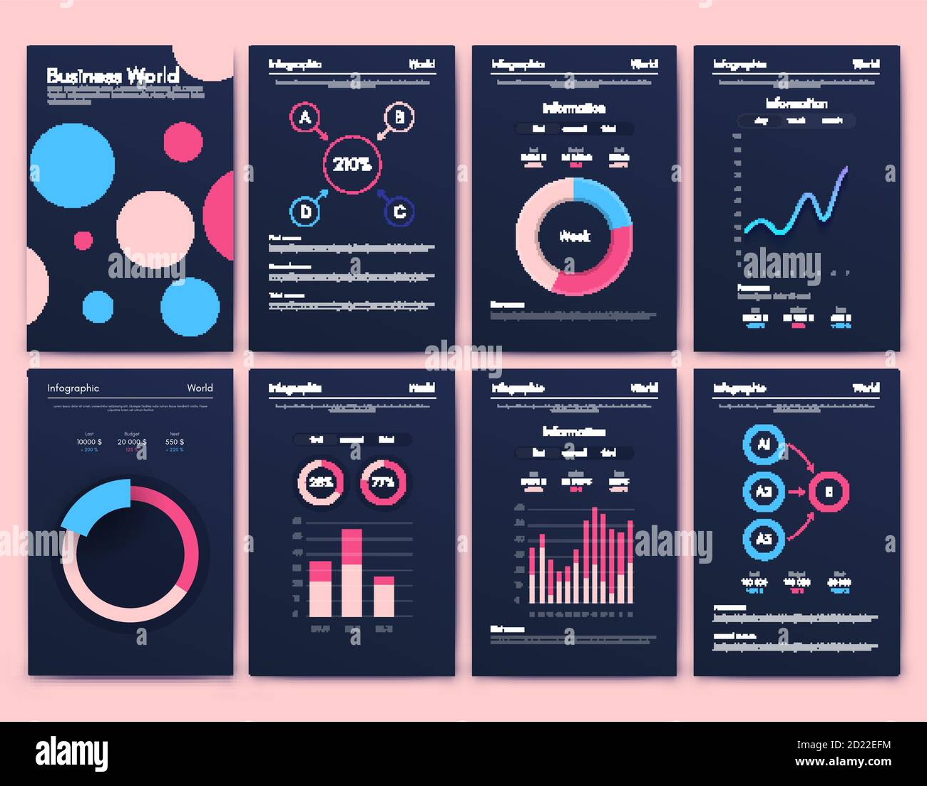 Modern infographic vector elements for business brochures. Use in ...