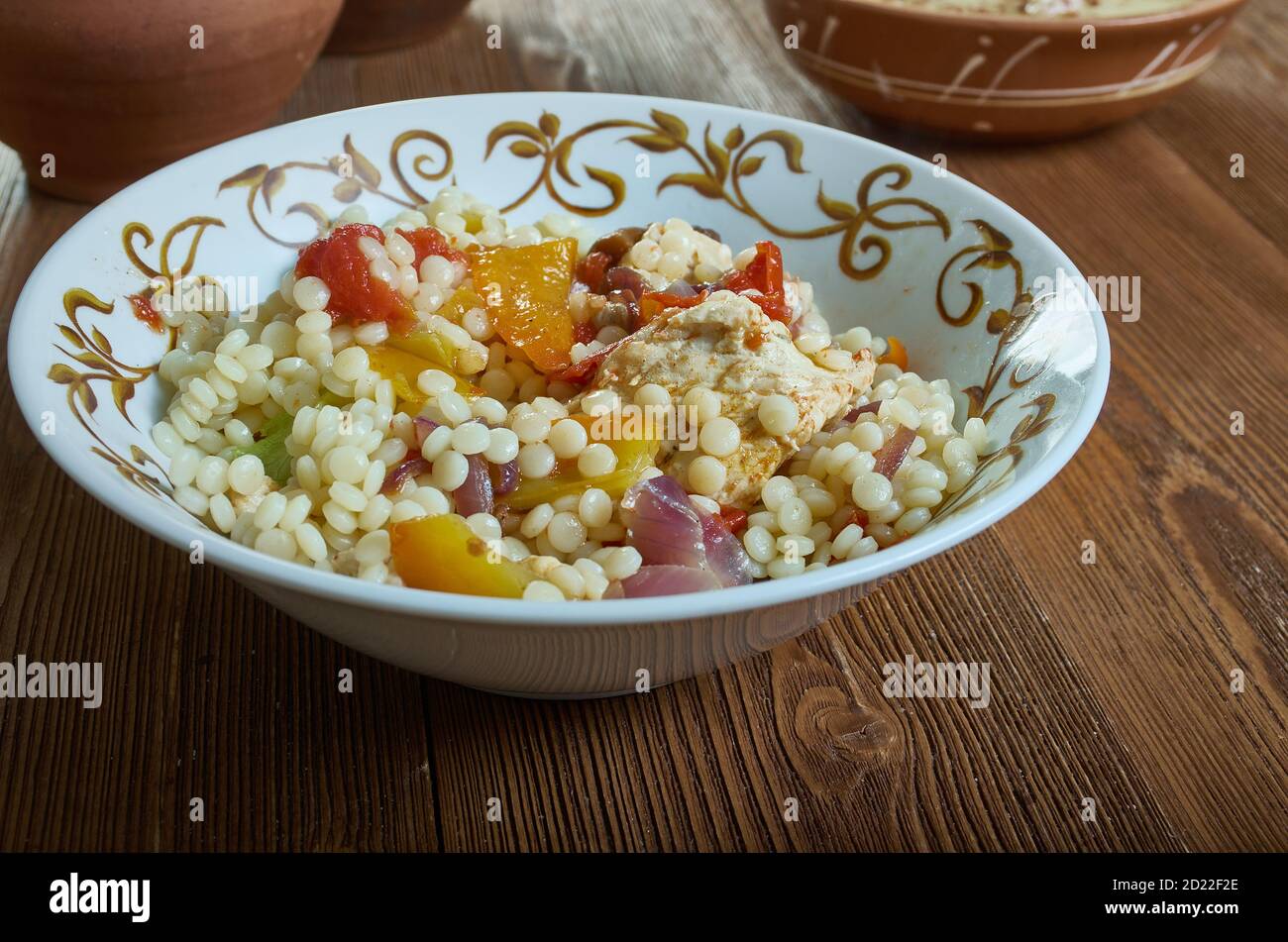 Israel One Pot Garlicky Ptitim Stock Photo - Alamy