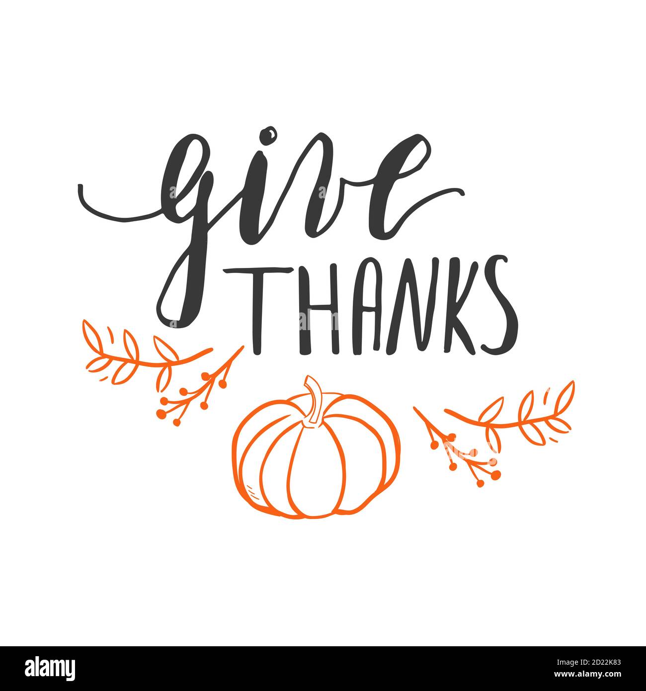 Happy thanksgiving lettering hi-res stock photography and images - Alamy
