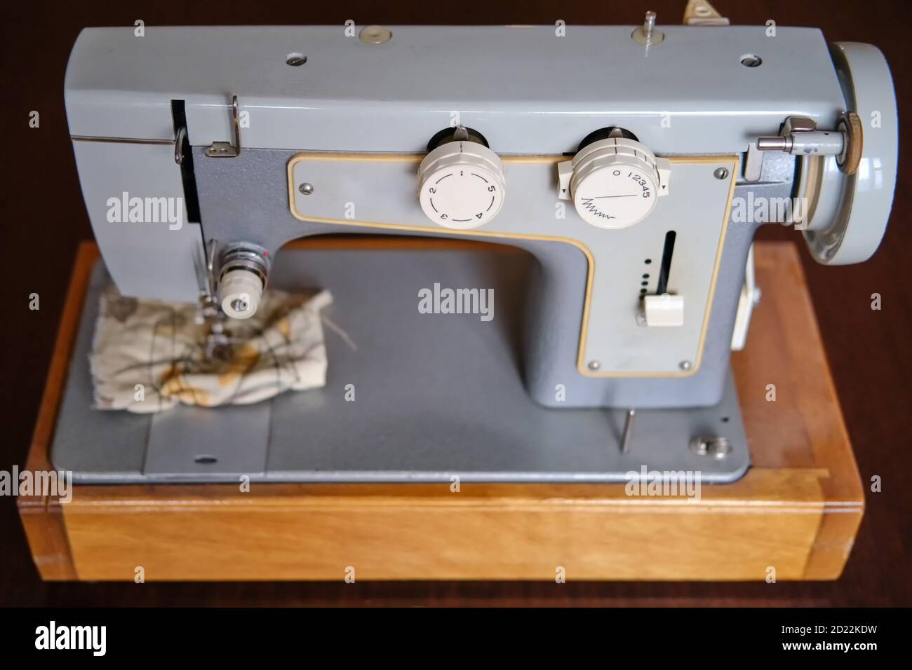 Electric sewing machine produced in the Soviet Union (USSR Stock Photo ...